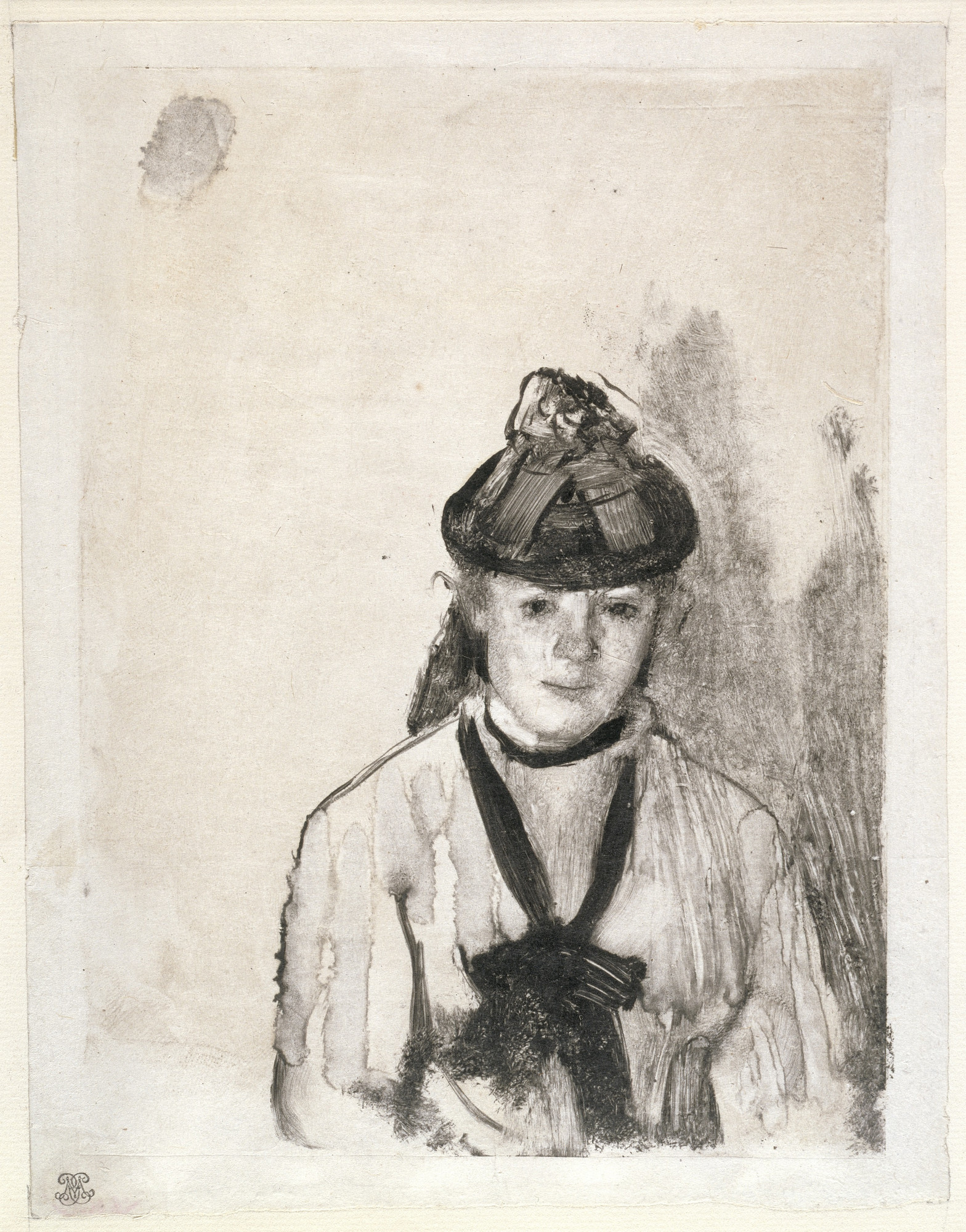 Hilaire-Germain-Edgar Degas. Portrait of Ellen Andrée (Portrait de ...