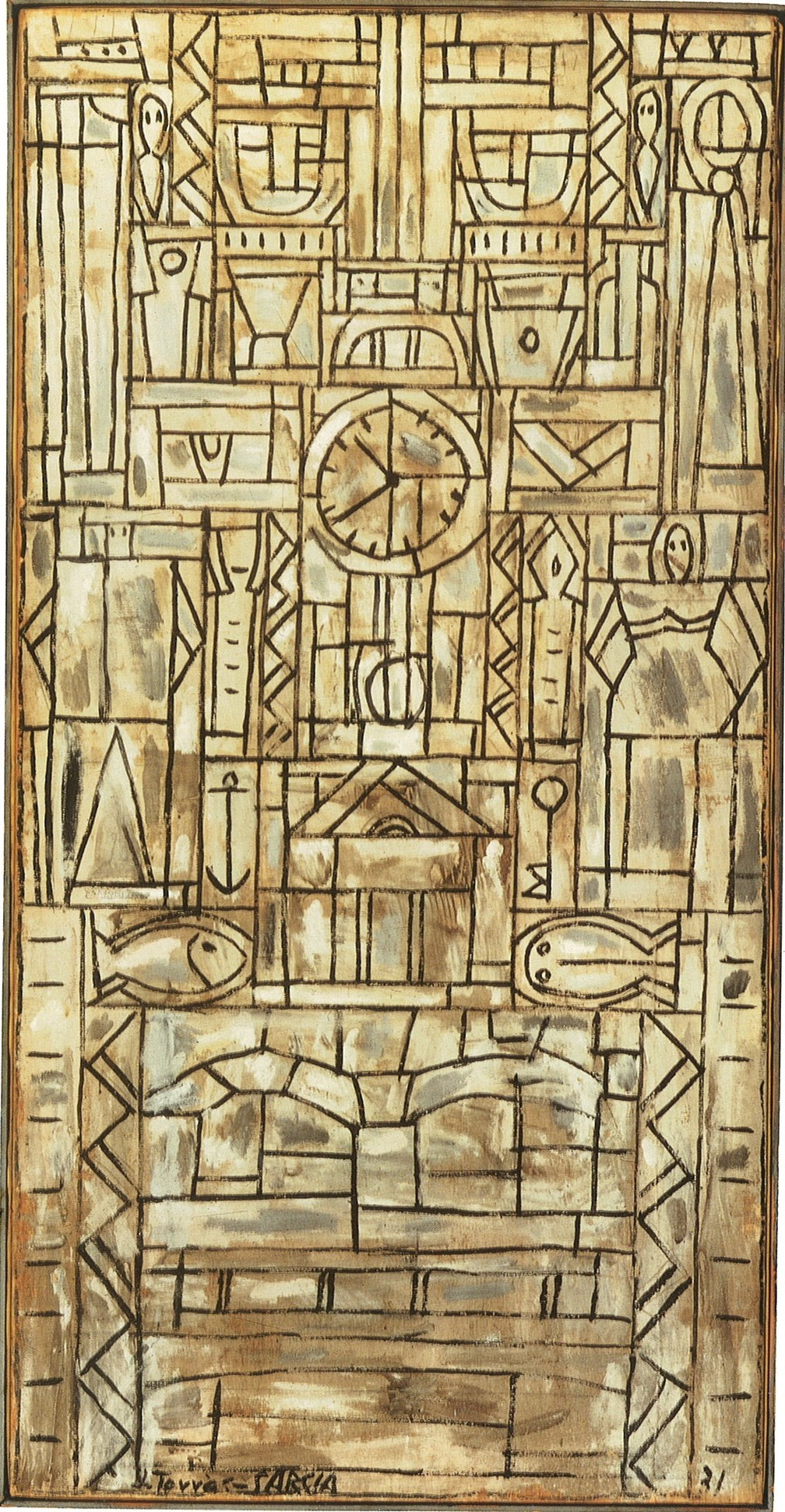 Joaquín Torres-García. Construcción en blanco (Construction in white ...