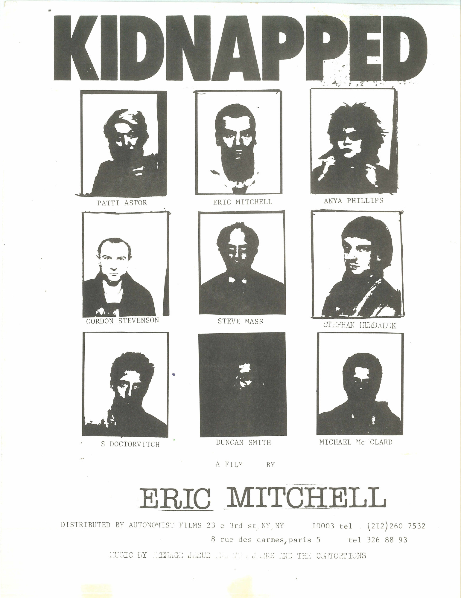 Kidnapped. 1978. Directed by Eric Mitchell | MoMA