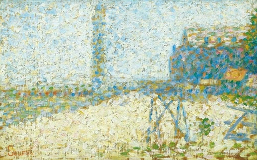 Georges Seurat. Study for The Shore at Bas-Butin, Honfleur. 1886 | MoMA