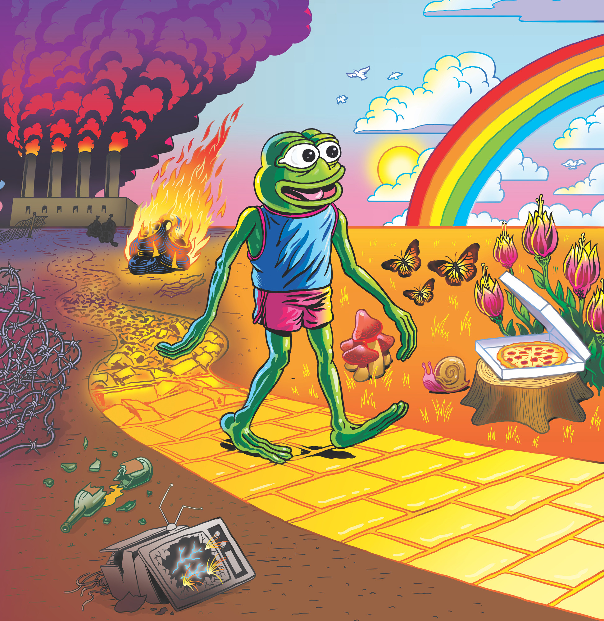 Kermit The Frog Smoking A Joint