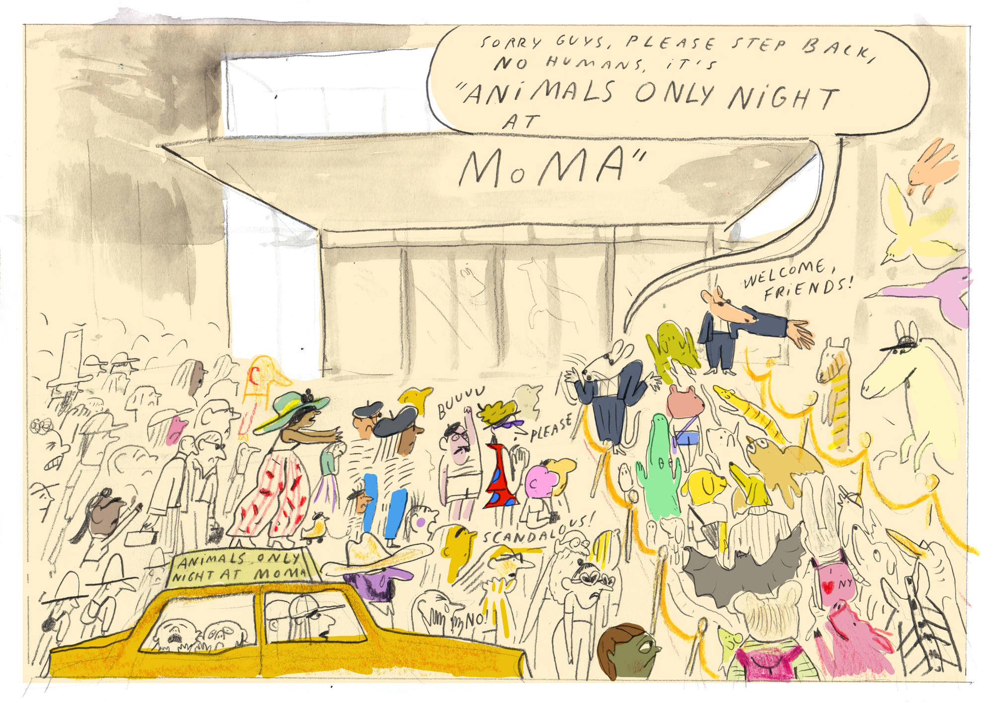 Mari Kanstad Johnsen’s Animals-Only Night at MoMA | Magazine | MoMA