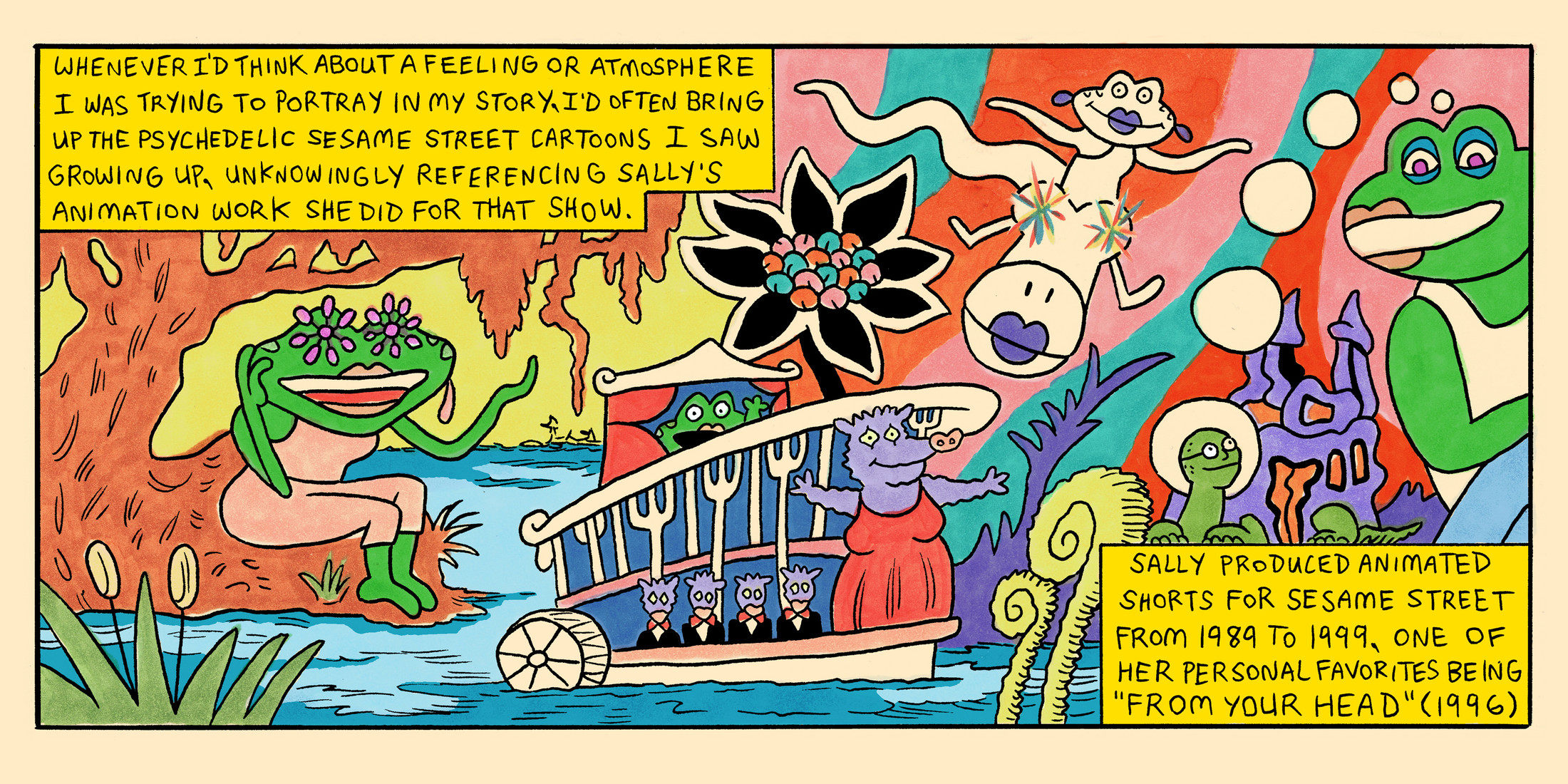 Patrick Keck’s The Many Frog Faces of Sally Cruikshank | Magazine | MoMA