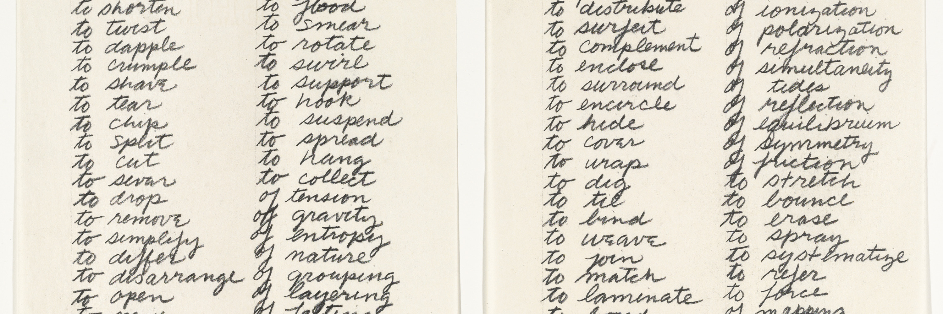 421: Richard Serra: Drawing Is a Verb | MoMA