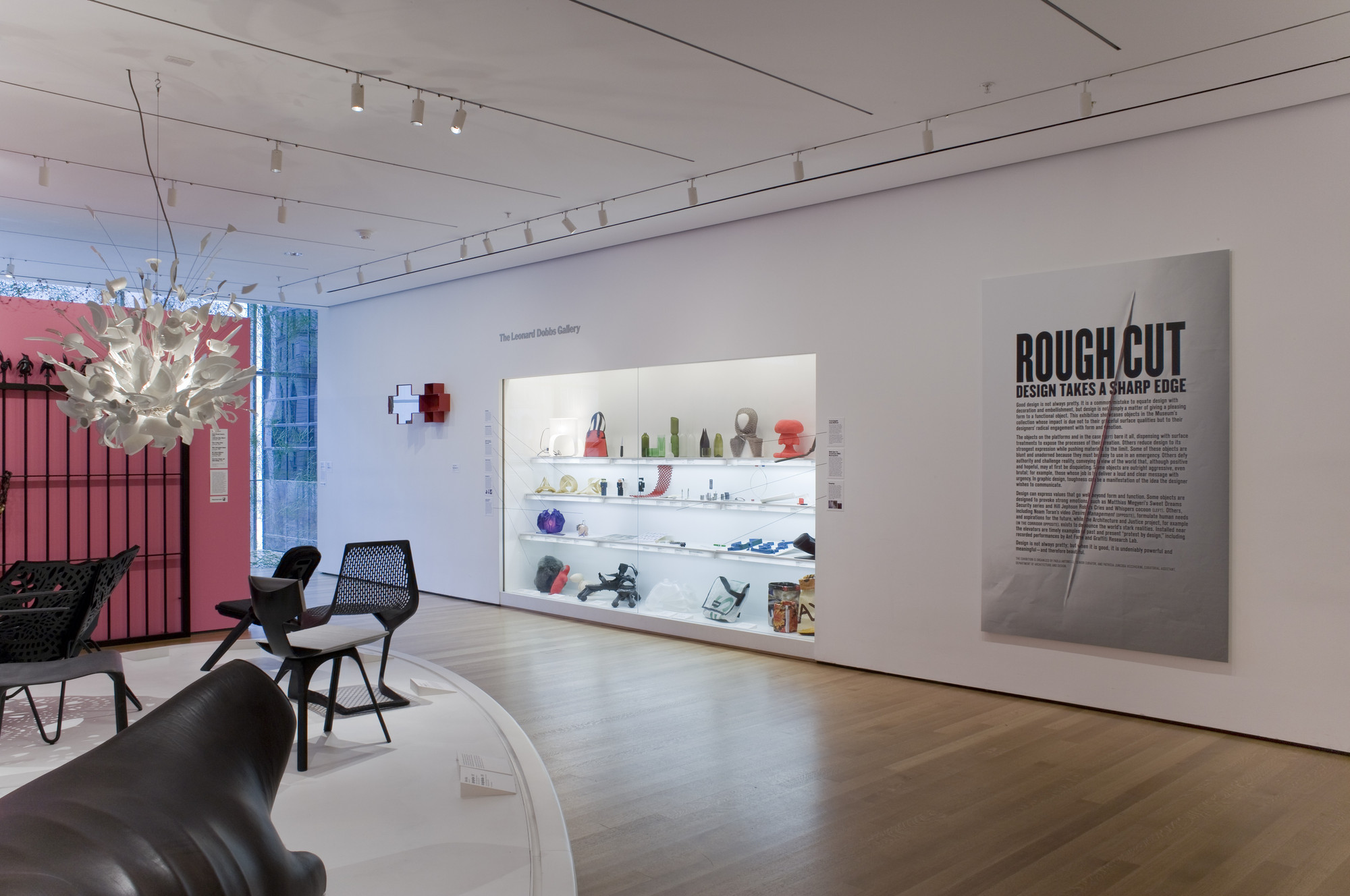 Installation view of the exhibition "Rough Cut: Design Takes a Sharp ...
