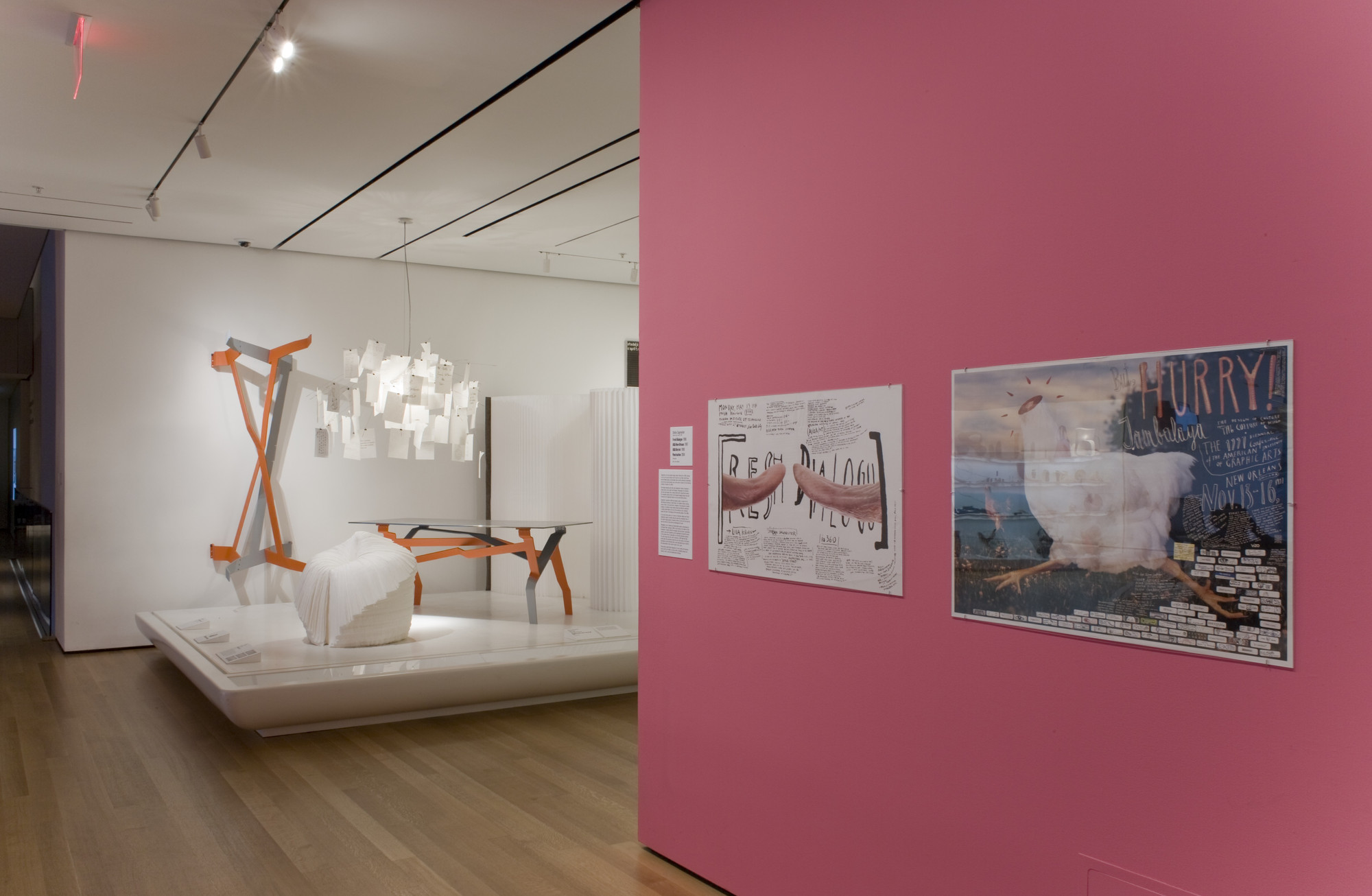 Installation view of the exhibition "Rough Cut: Design Takes a Sharp ...