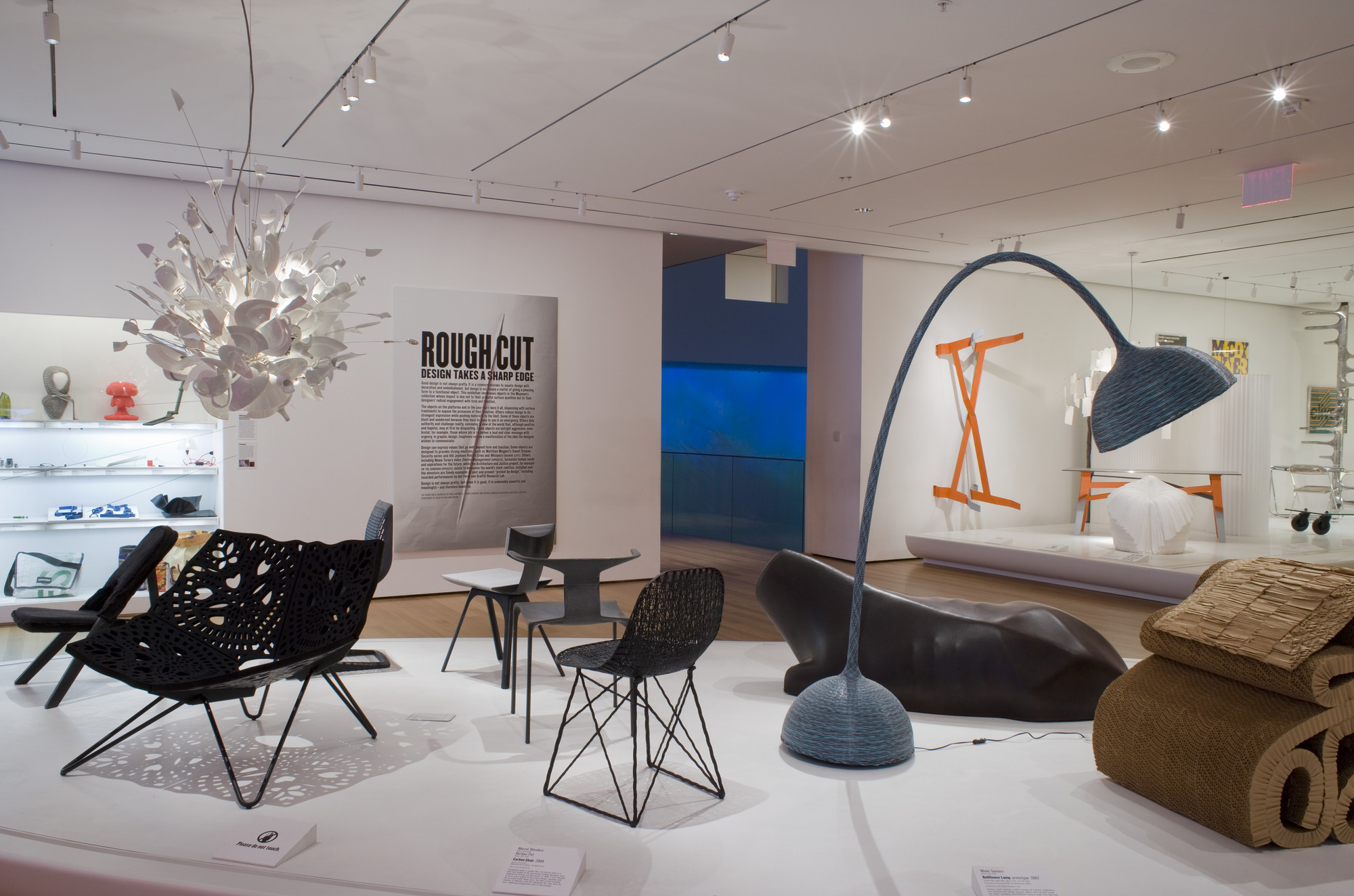 Installation view of the exhibition "Rough Cut: Design Takes a Sharp ...
