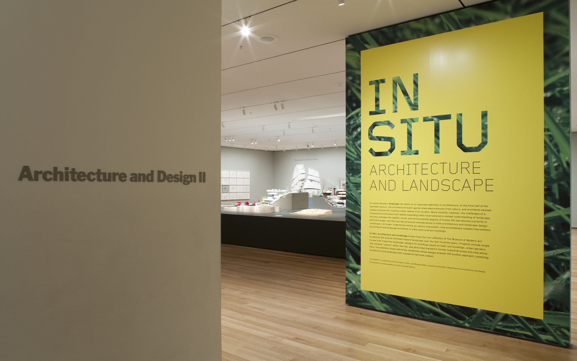 Installation view of the exhibition "In Situ: Architecture and ...