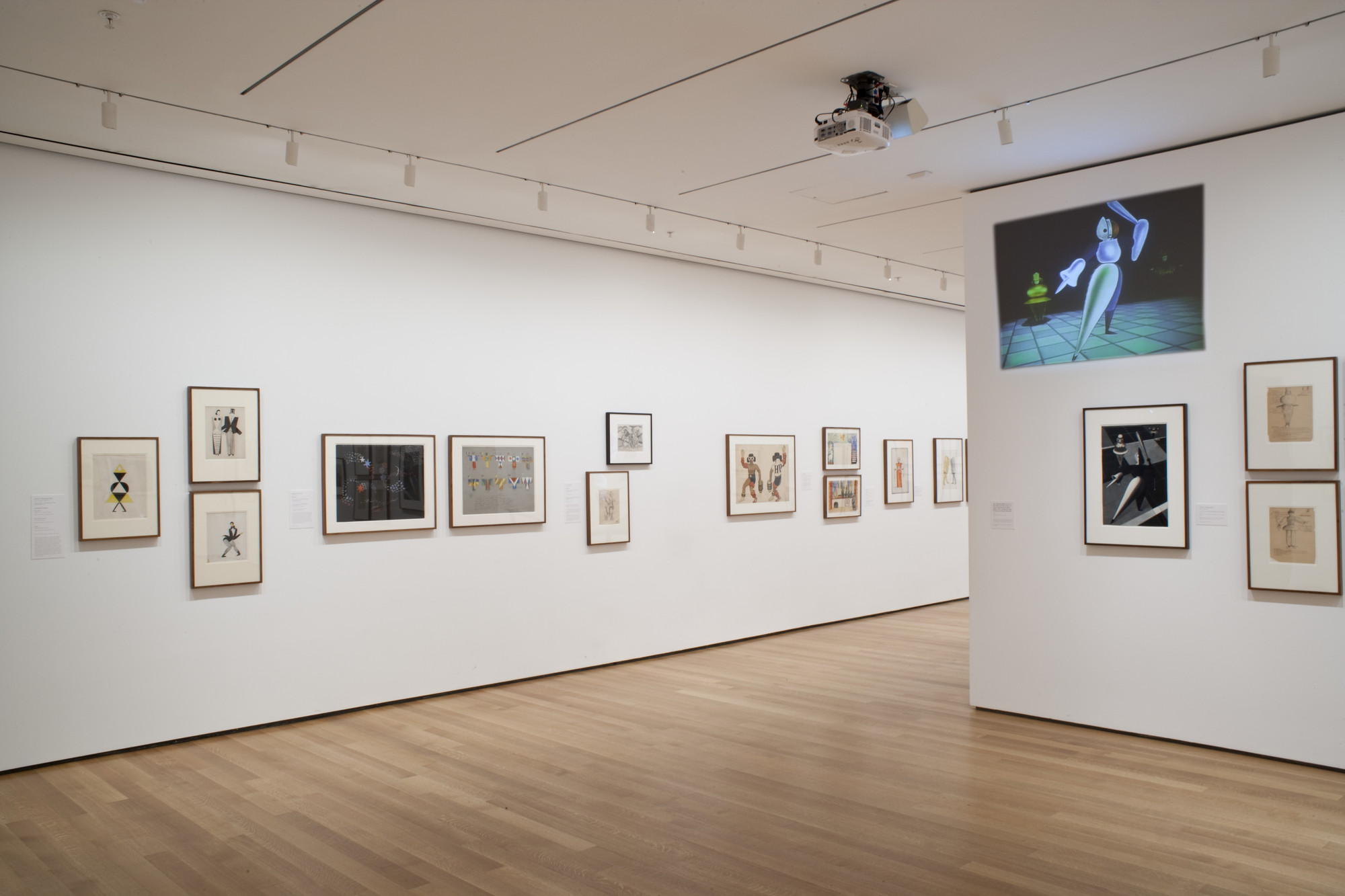 Installation view of the exhibition "Stage Pictures: Drawing for ...