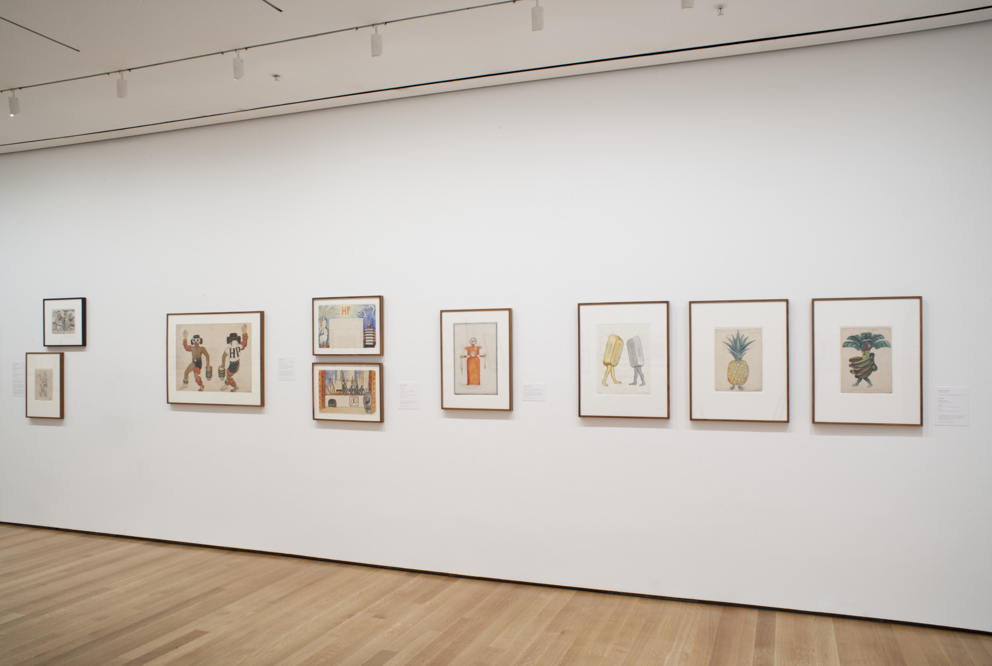 Installation view of the exhibition "Stage Pictures: Drawing for ...