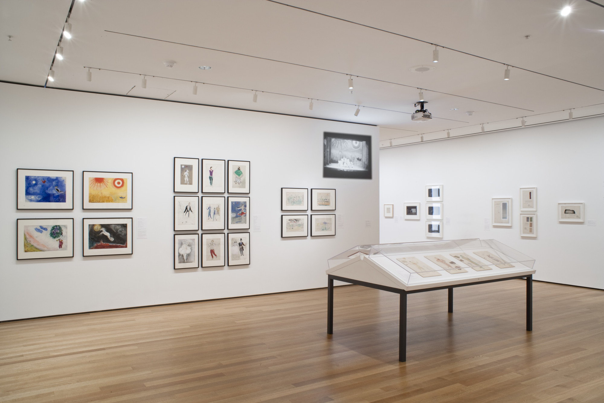 Installation view of the exhibition "Stage Pictures: Drawing for ...