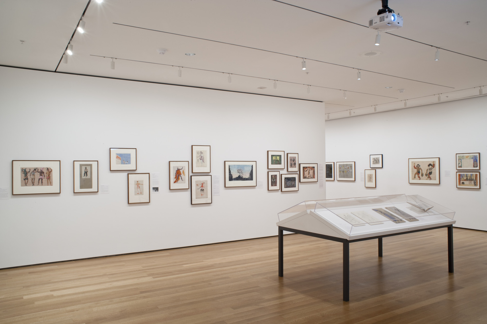 Installation view of the exhibition "Stage Pictures: Drawing for ...