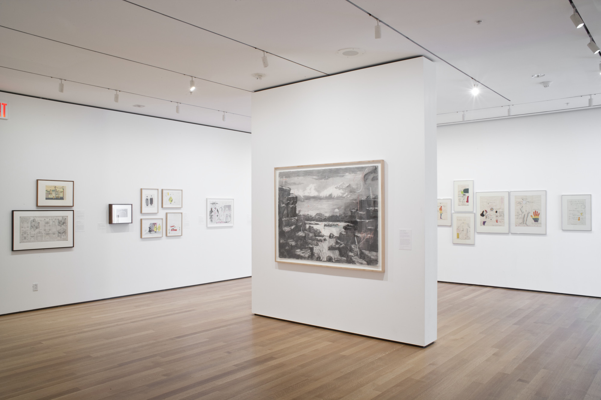 Installation view of the exhibition "Stage Pictures: Drawing for ...