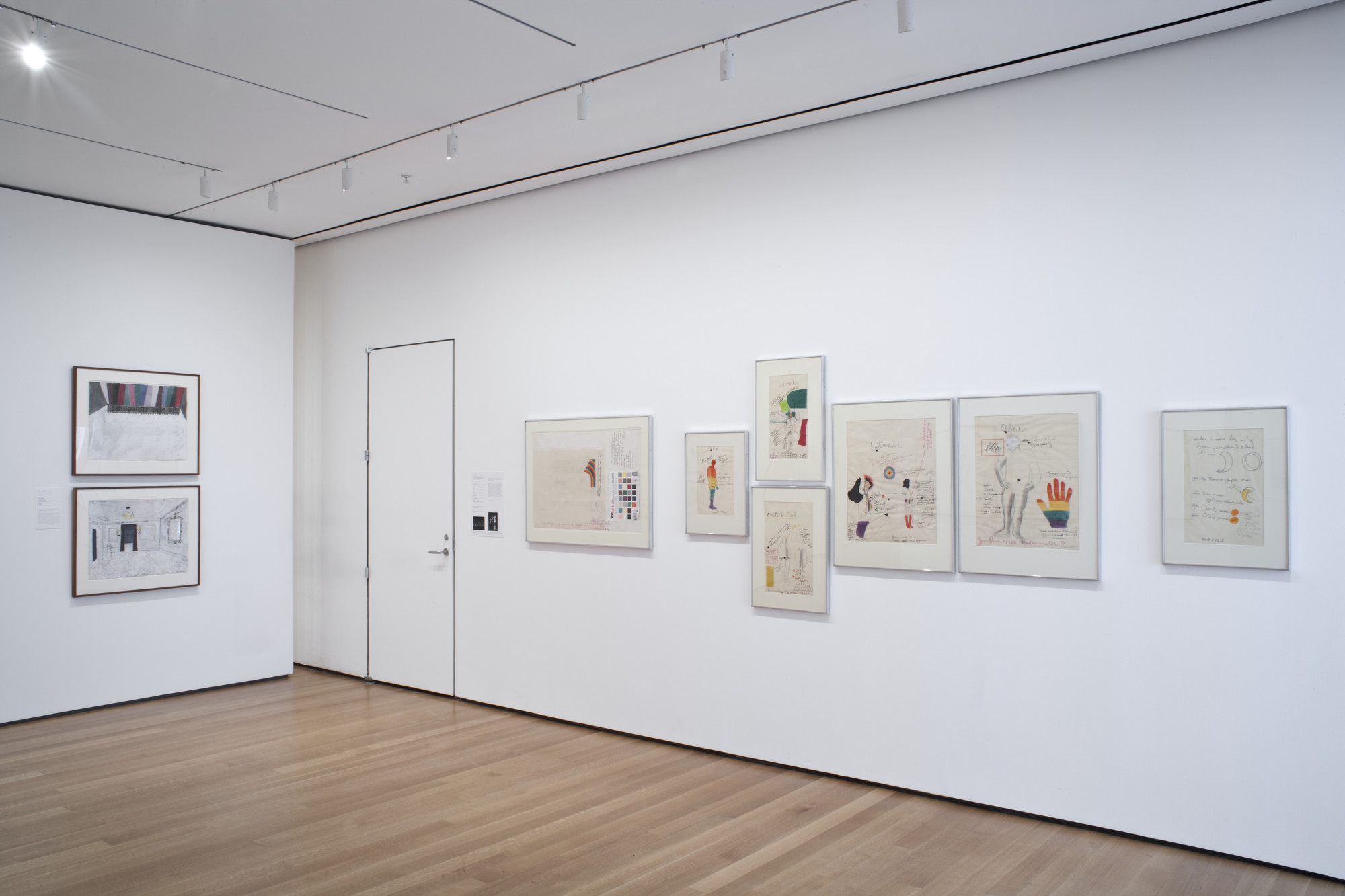 Installation view of the exhibition "Stage Pictures: Drawing for ...