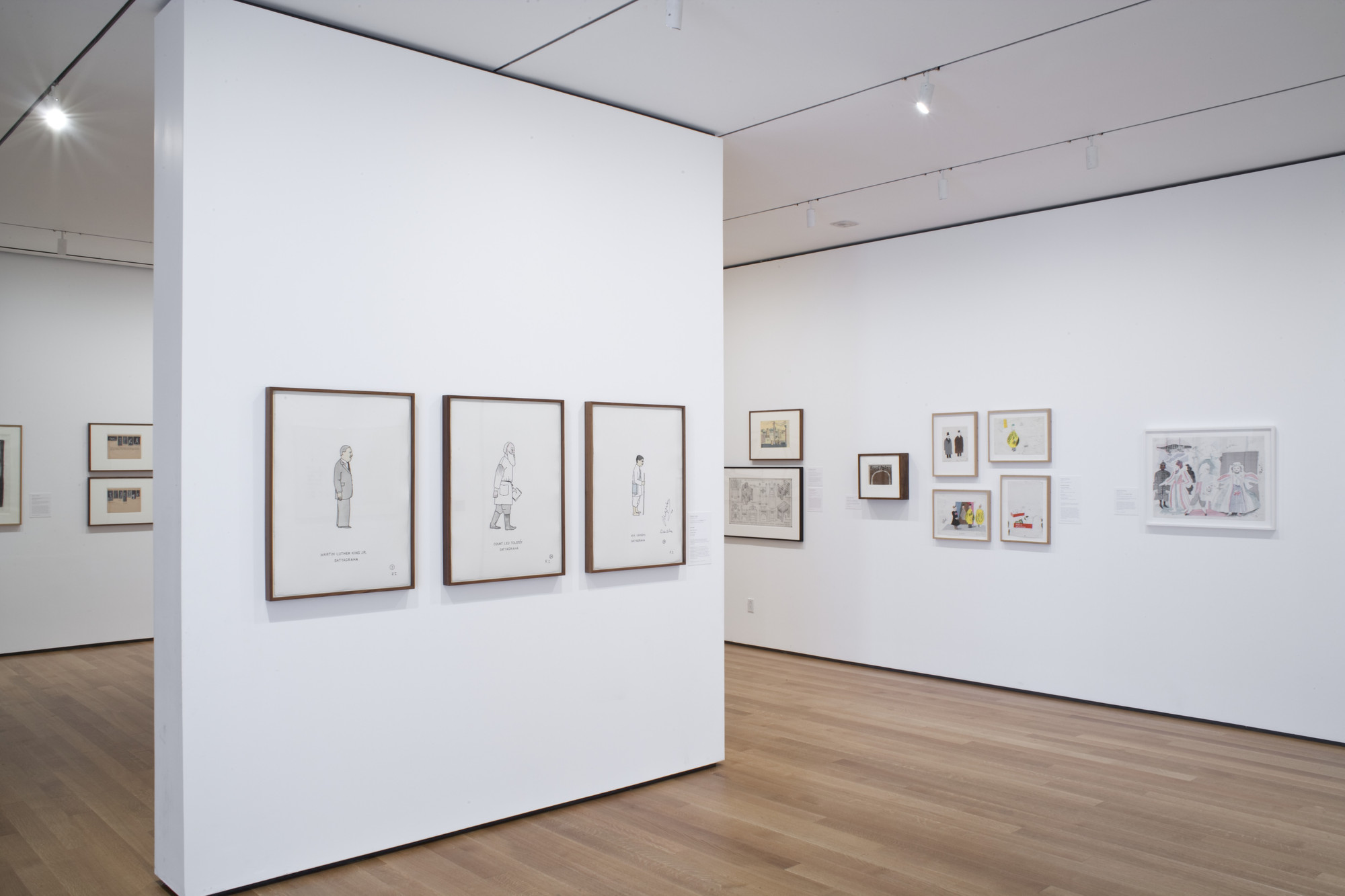 Installation view of the exhibition "Stage Pictures: Drawing for ...