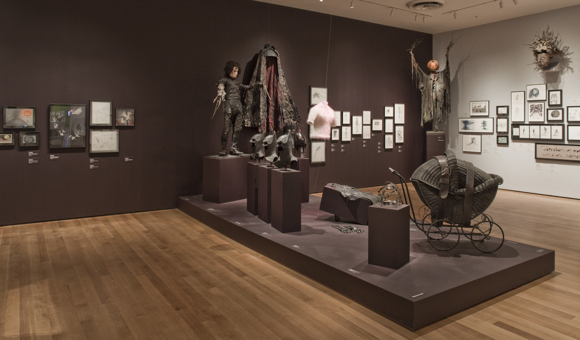 Installation view of the exhibition "Tim Burton" | MoMA