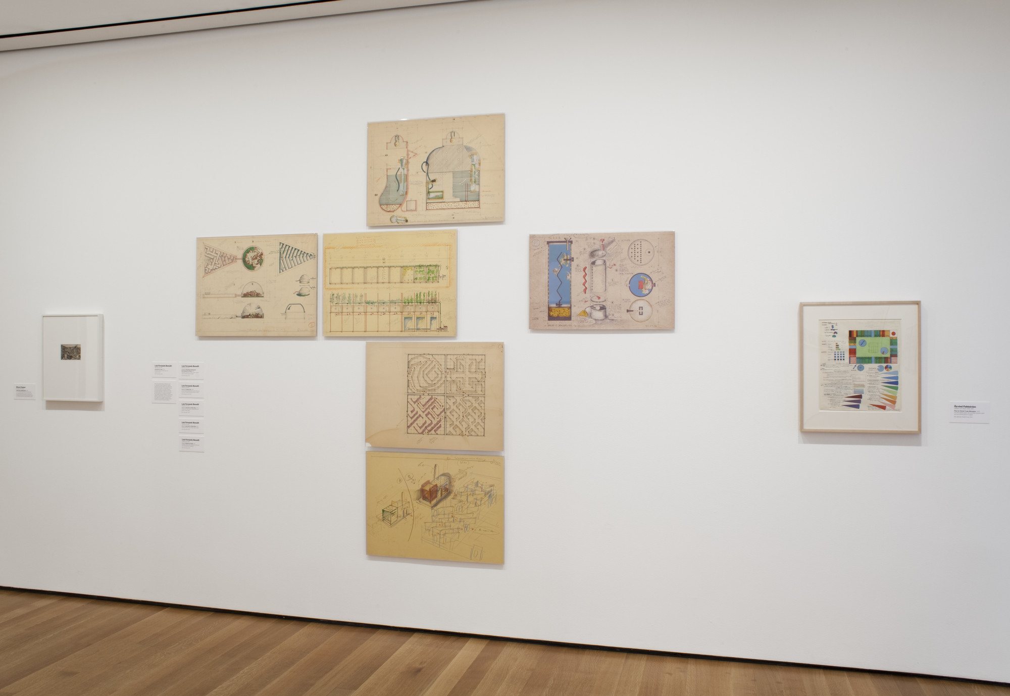 Installation view of the exhibition "The Modern Myth: Drawing ...
