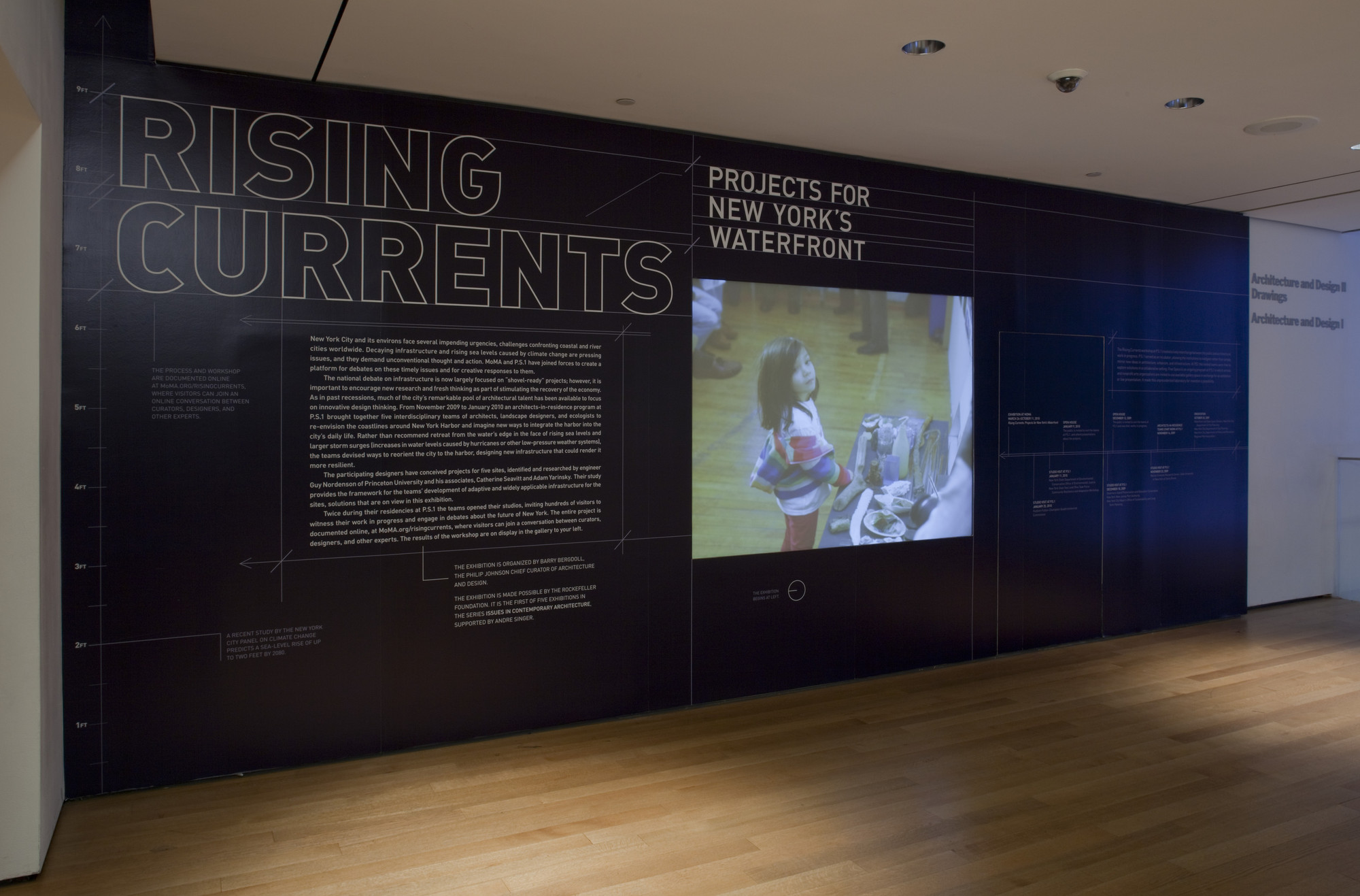 Installation view of the exhibition "Rising Currents: Projects for New ...
