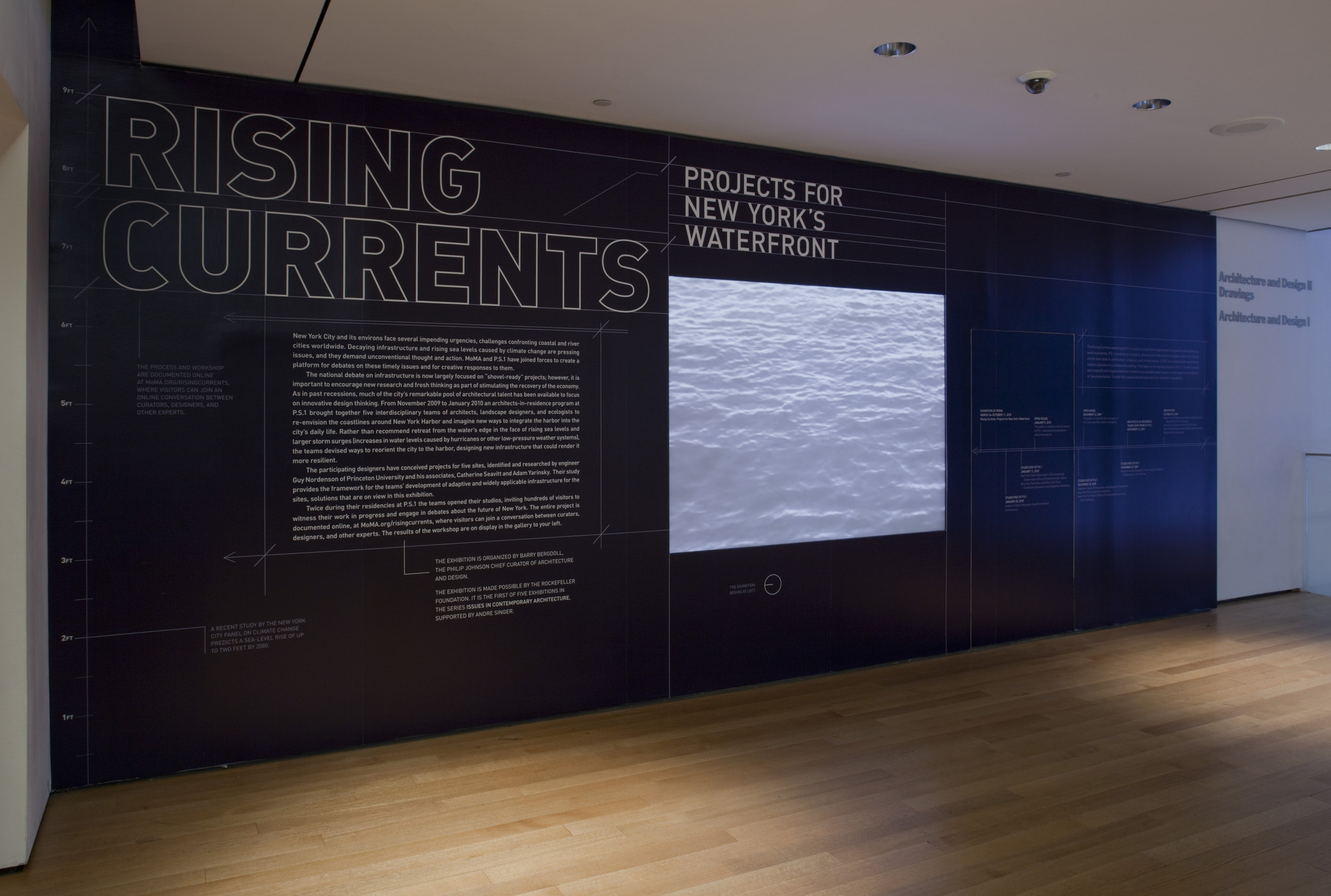 Installation view of the exhibition "Rising Currents: Projects for New ...