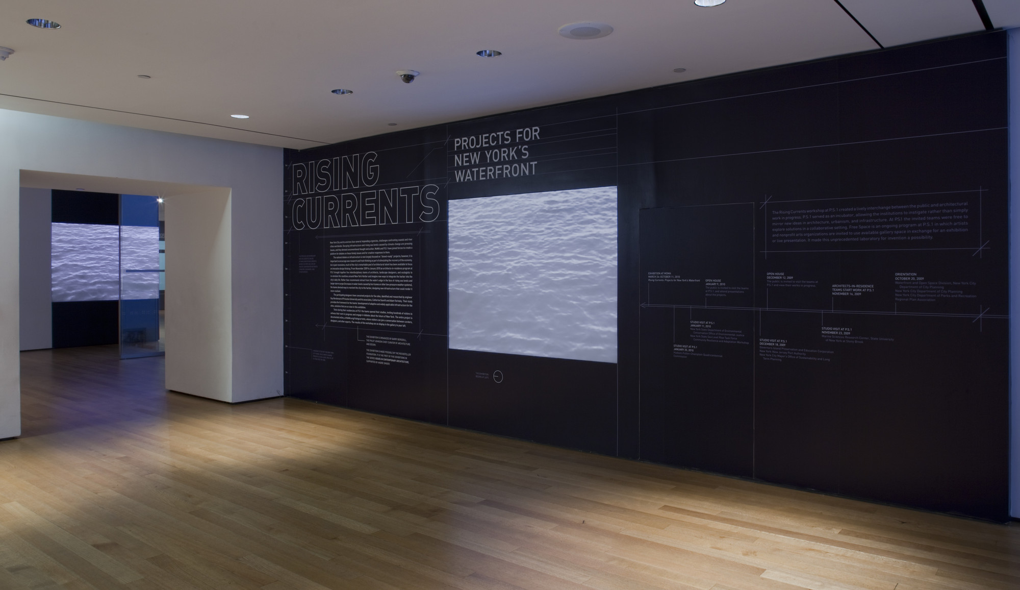 Installation view of the exhibition "Rising Currents: Projects for New ...