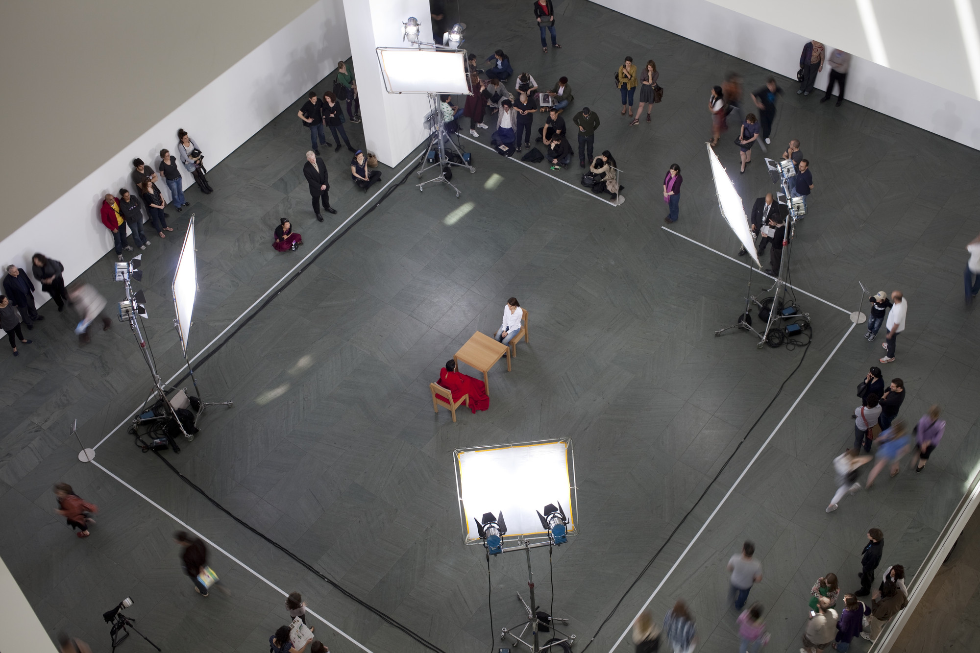 Installation view of the exhibition "Marina Abramović: The Artist is ...