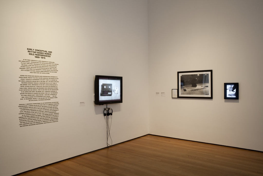 Installation view of the exhibition, "Marina Abramović: The Artist is ...