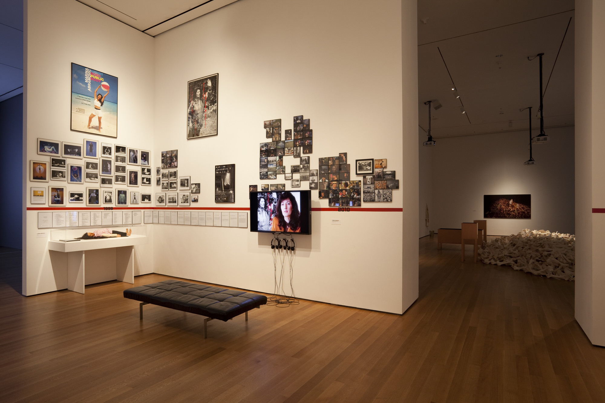 Installation view of the exhibition "Marina Abramović: The Artist is ...
