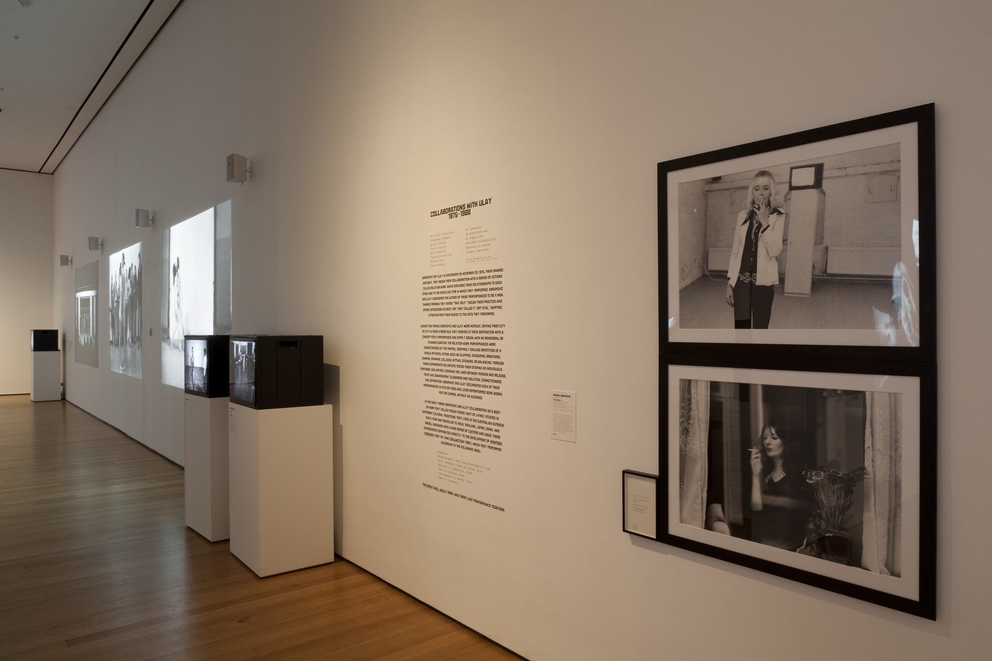 Installation view of the exhibition "Marina Abramović: The Artist is ...