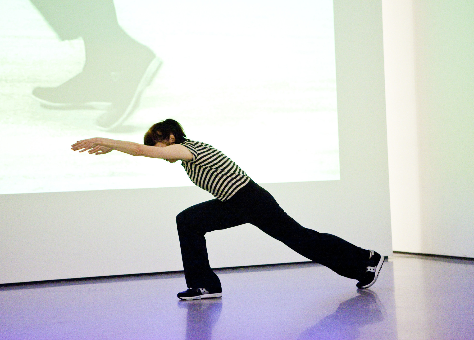 View of the performance, "Performance 3: Trio A by Yvonne Rainer" | MoMA