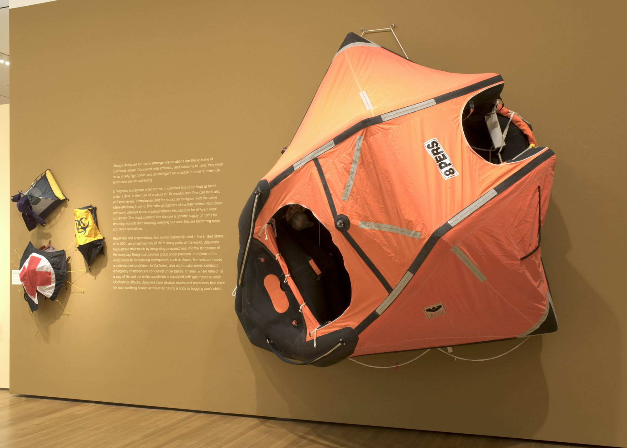 Installation view of the exhibition "Safe: Design Takes on Risk" | MoMA