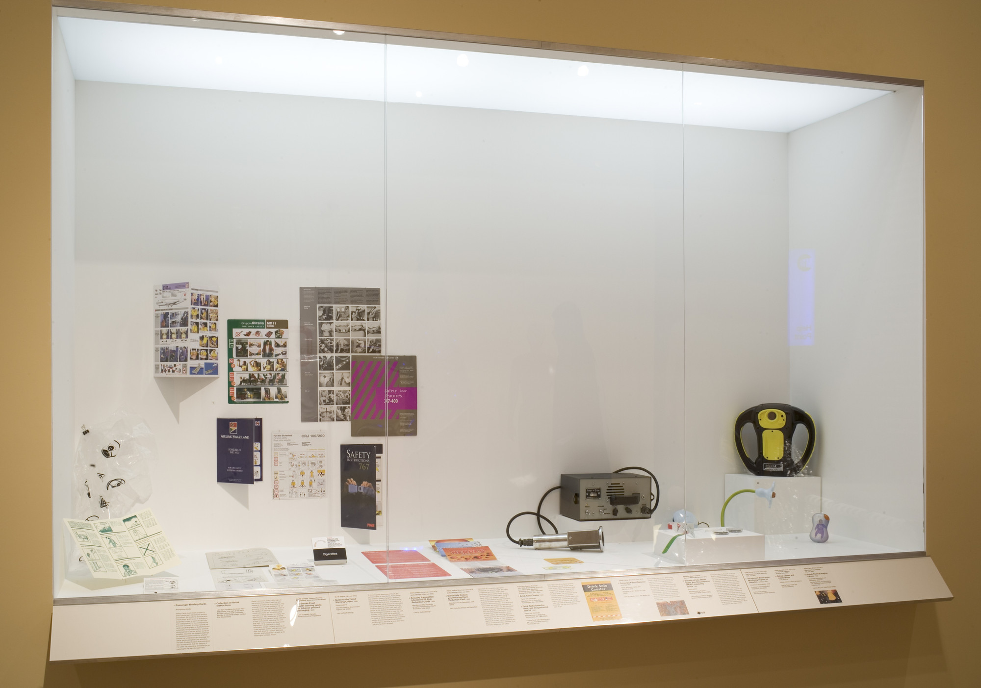 Installation view of the exhibition "Safe: Design Takes on Risk" | MoMA