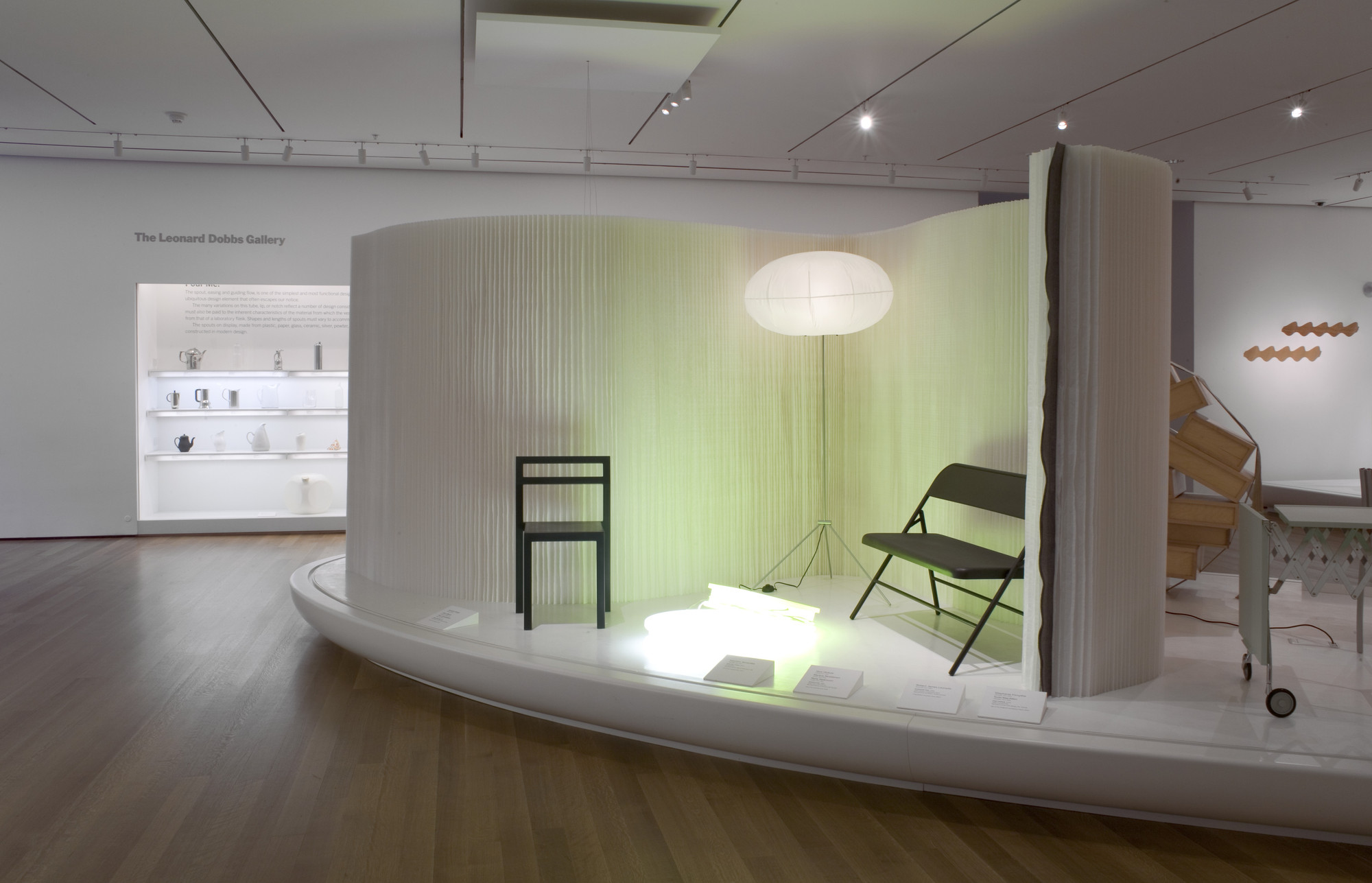 Installation view of the exhibition "Architecture and Design: Rotation ...