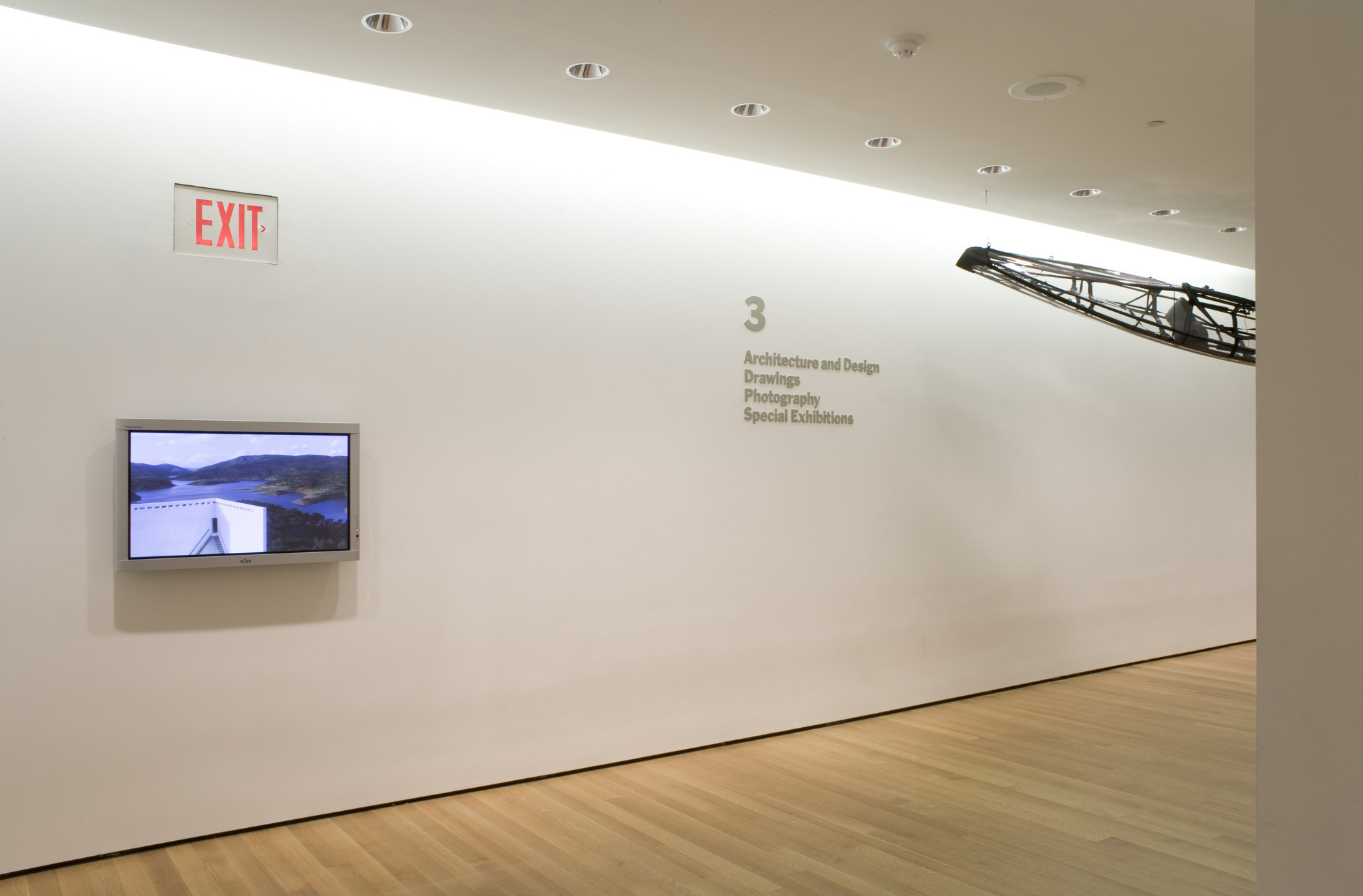 Installation view of the exhibition "Architecture and Design: Rotation ...