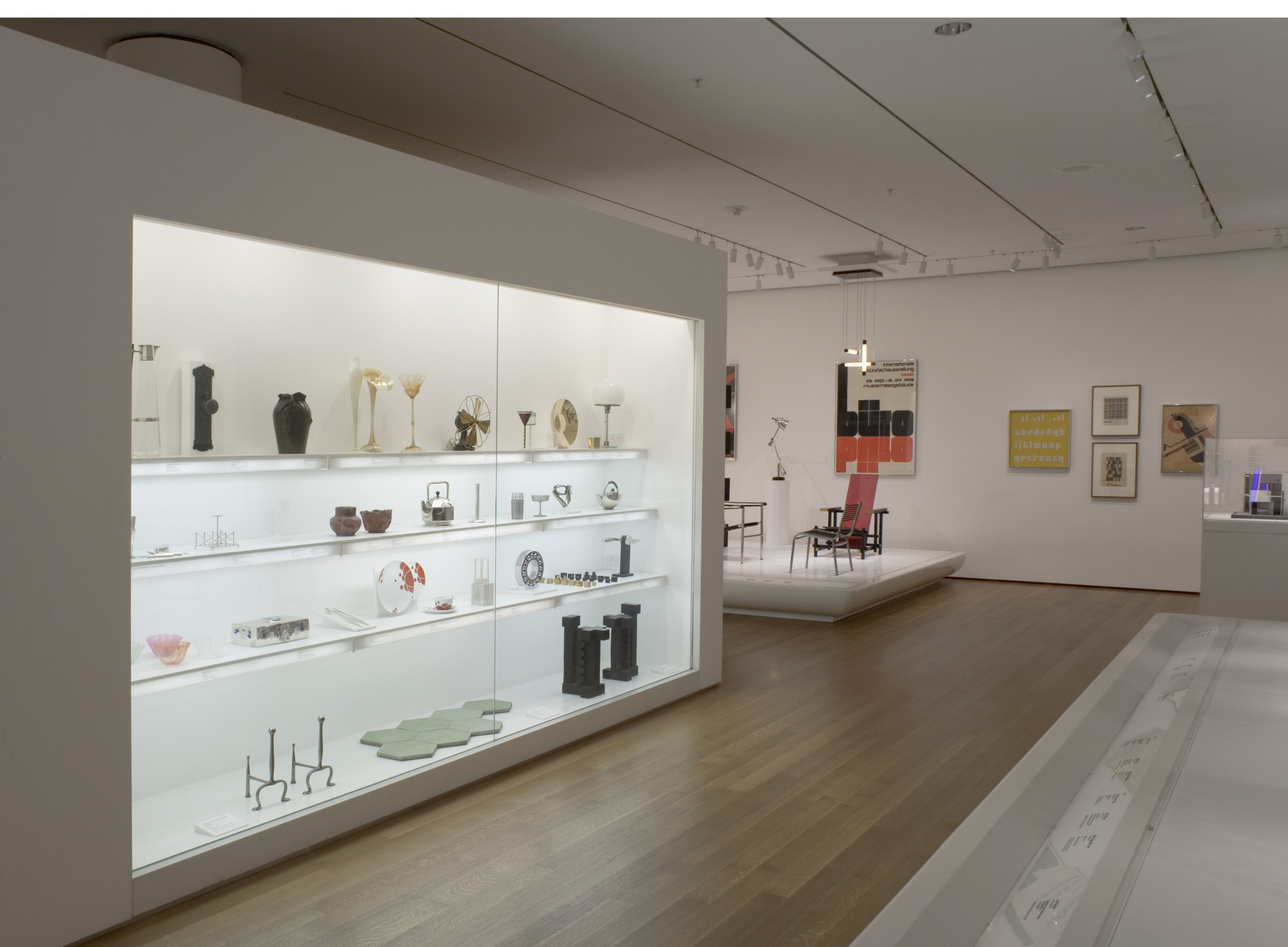 Installation view of the exhibition "Architecture and Design: Rotation ...