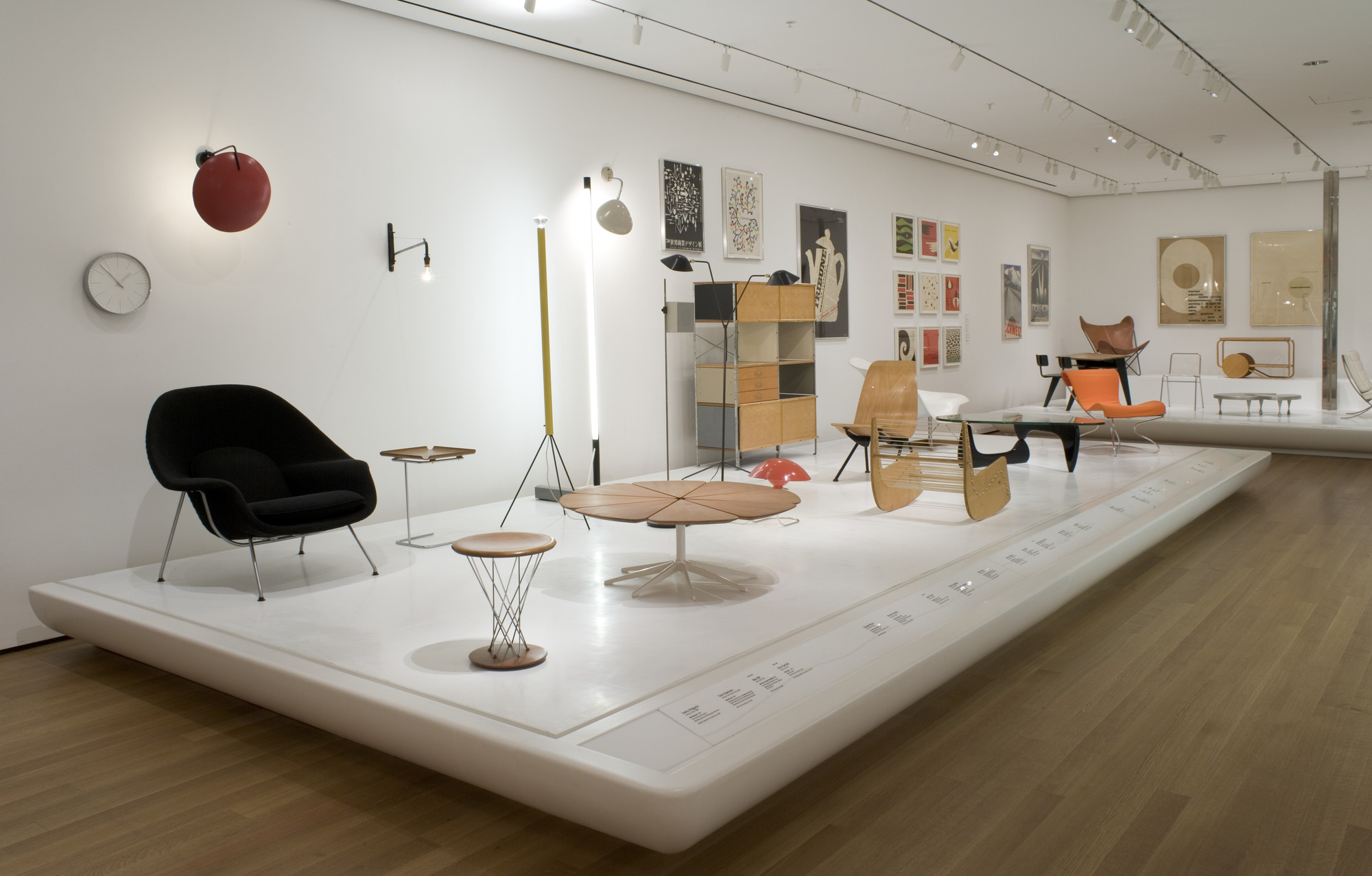 Installation view of the exhibition "Architecture and Design: Rotation ...