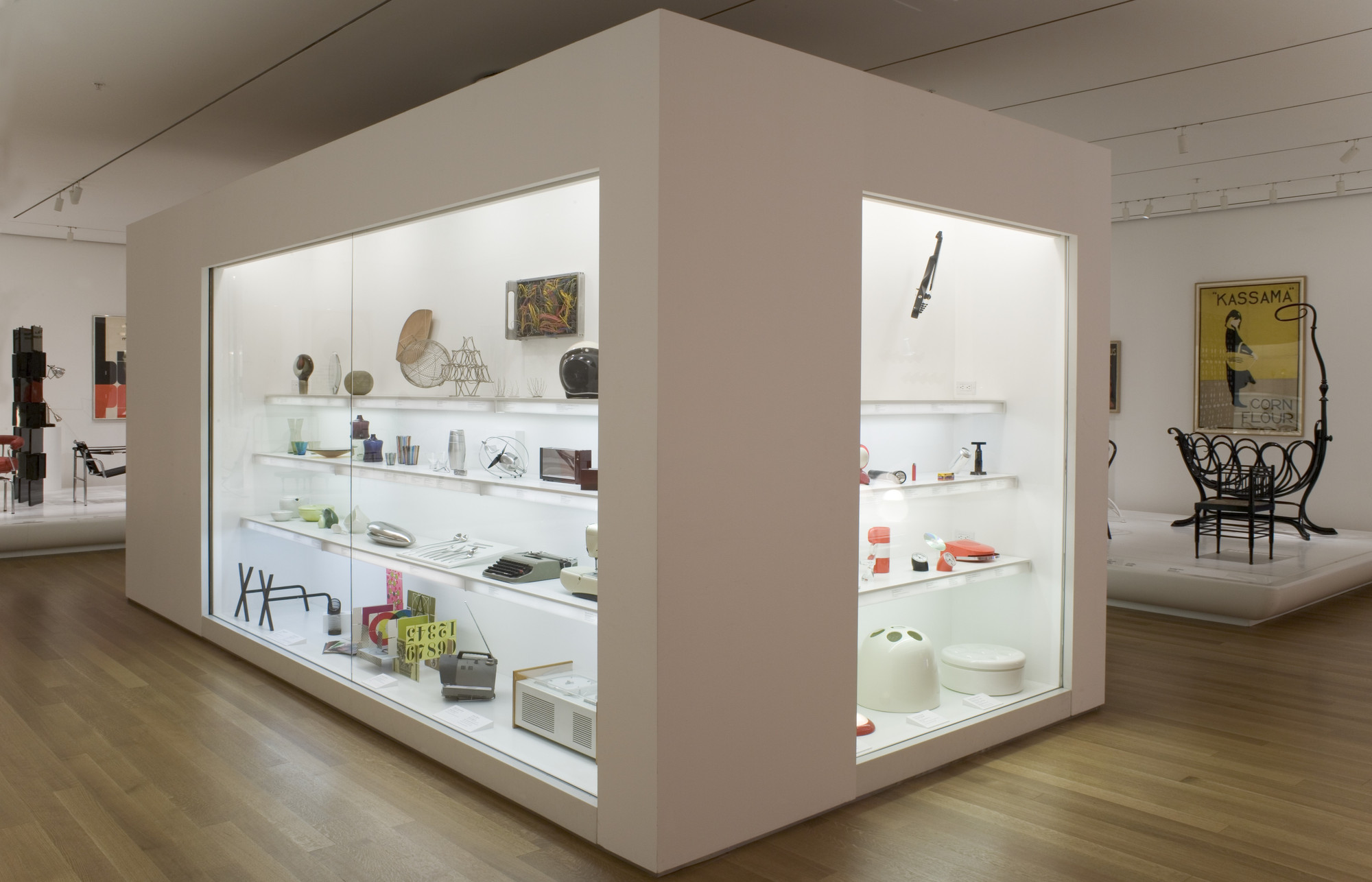 Installation view of the exhibition "Architecture and Design: Rotation ...