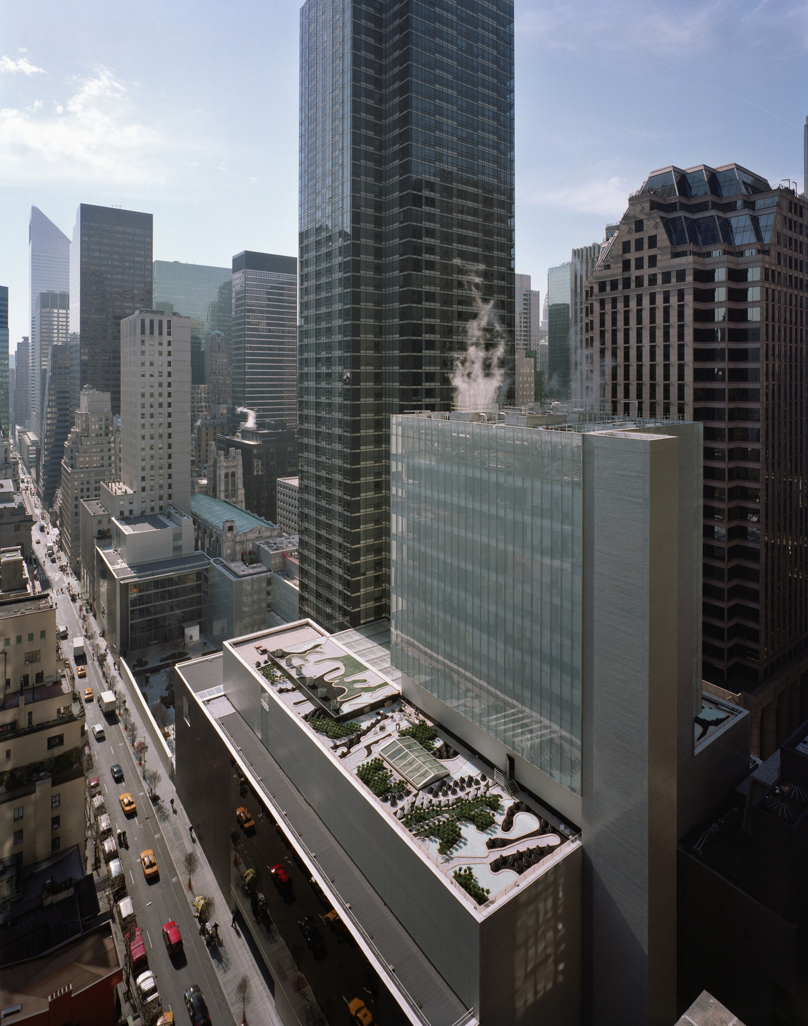 The Museum of Modern Art Roof Garden (2003-2005), represented in the ...
