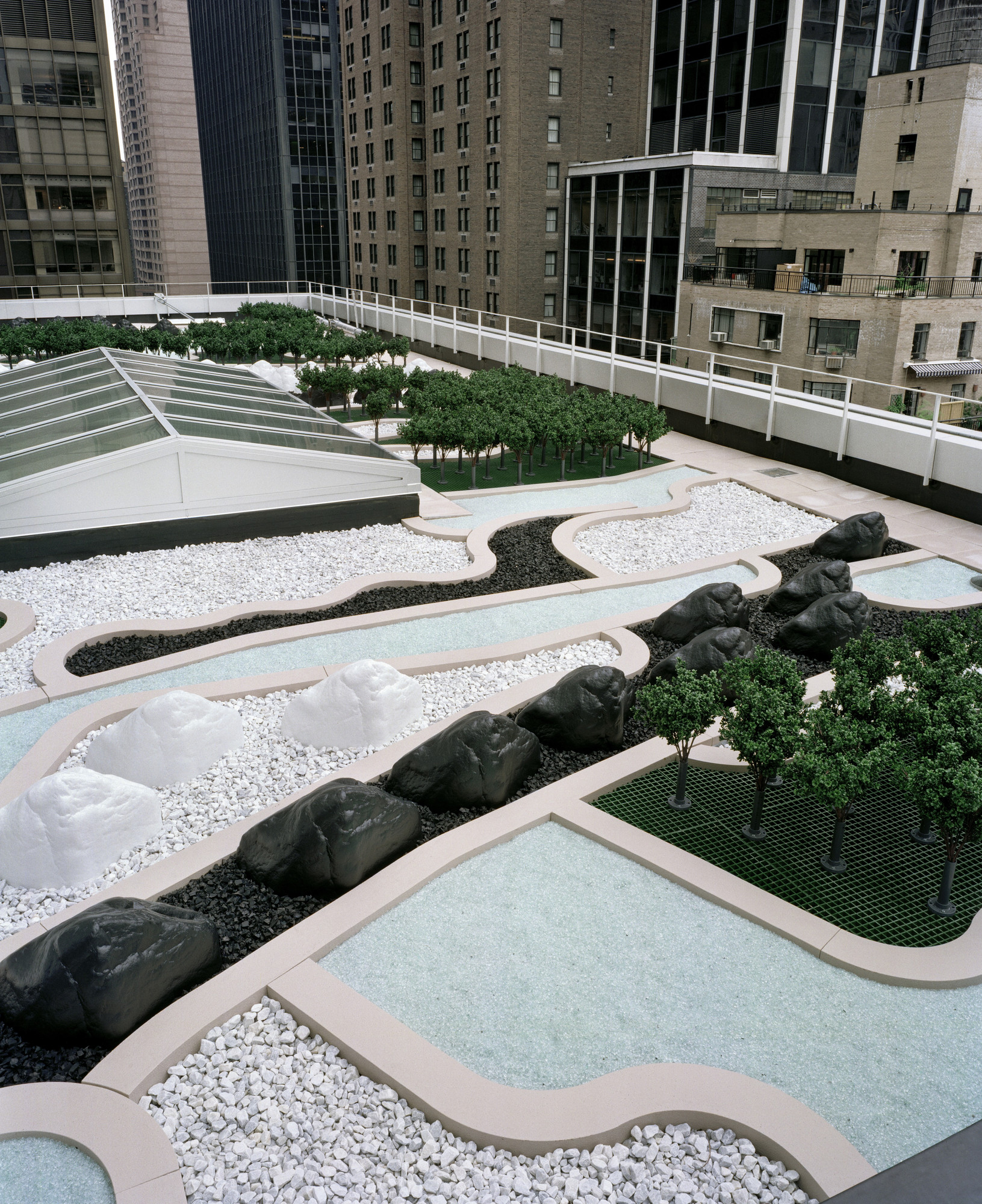 The Museum of Modern Art Roof Garden (2003-2005), represented in the ...