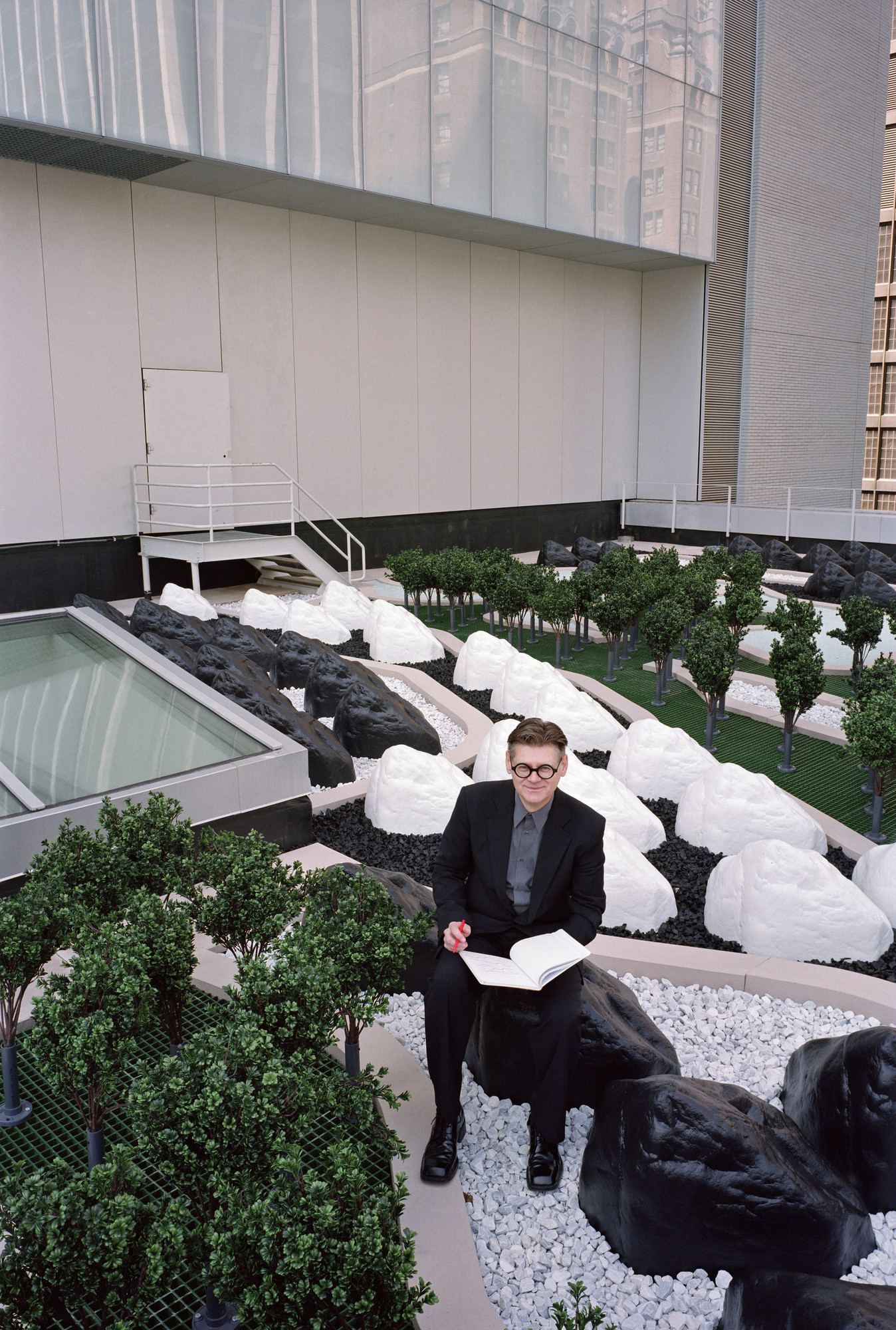 The Museum of Modern Art Roof Garden (2003-2005), represented in the ...