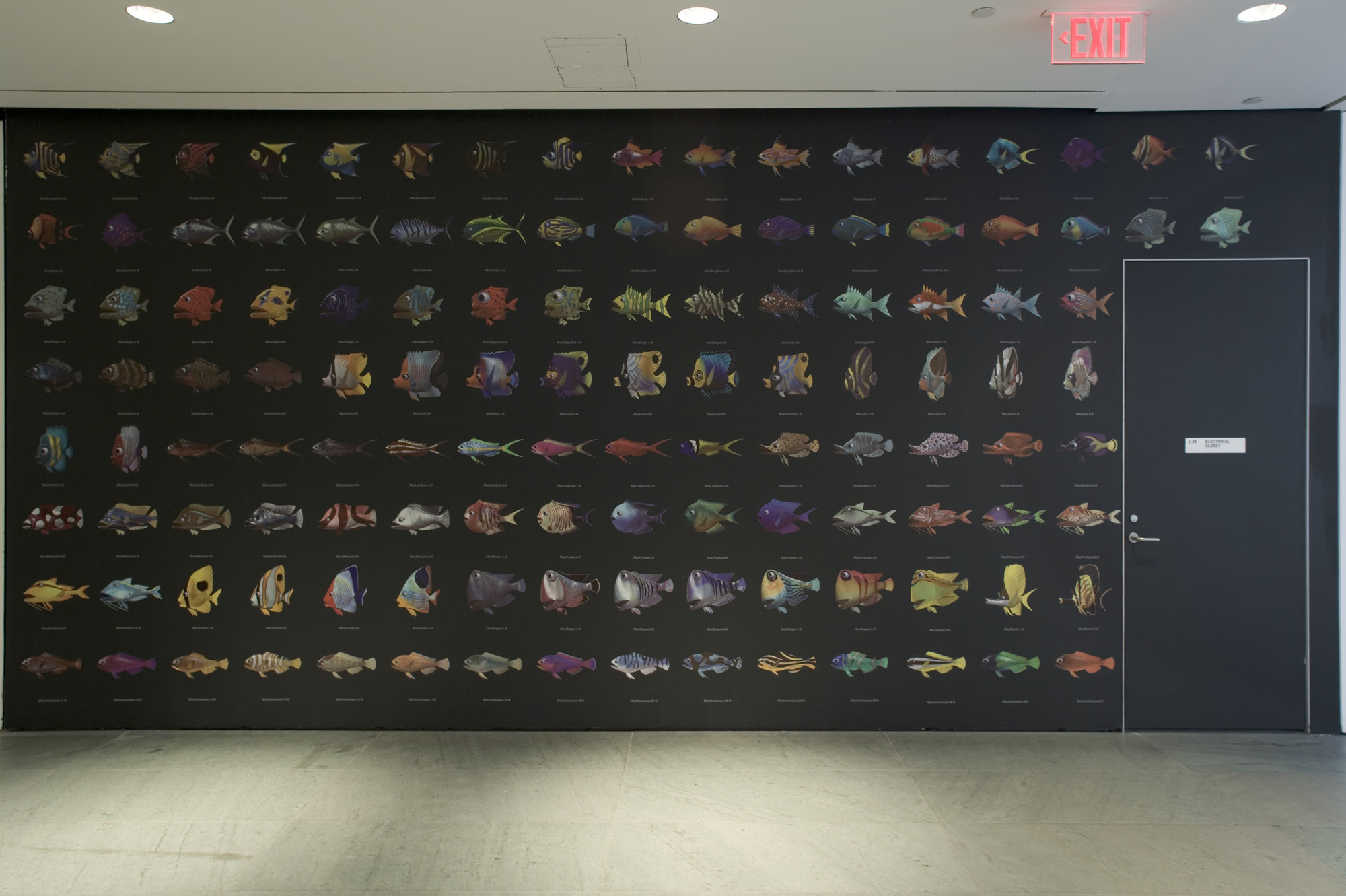 Installation view of the exhibition "Pixar: 20 Years of Animation" | MoMA