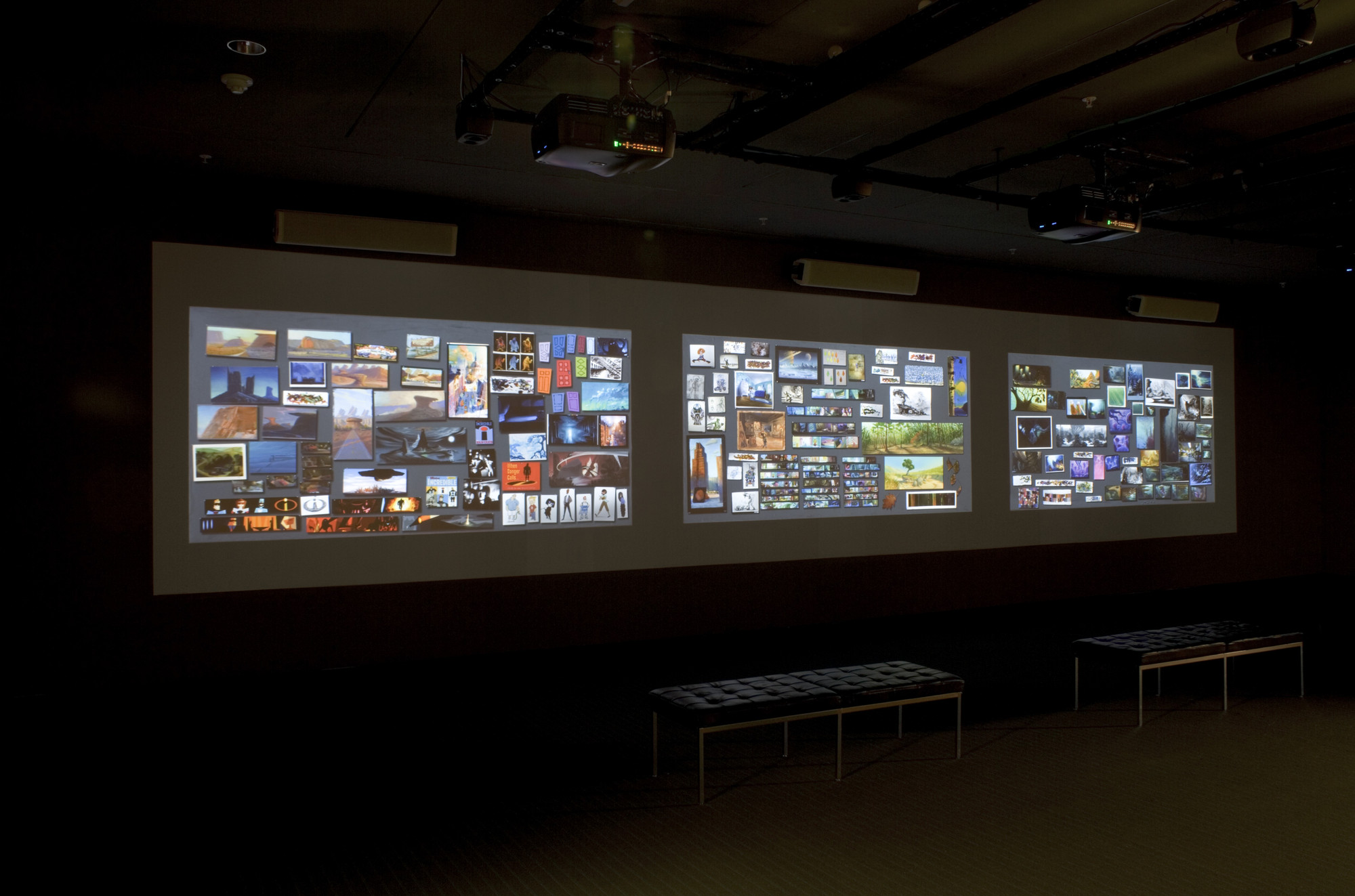 Installation view of the exhibition "Pixar: 20 Years of Animation" | MoMA