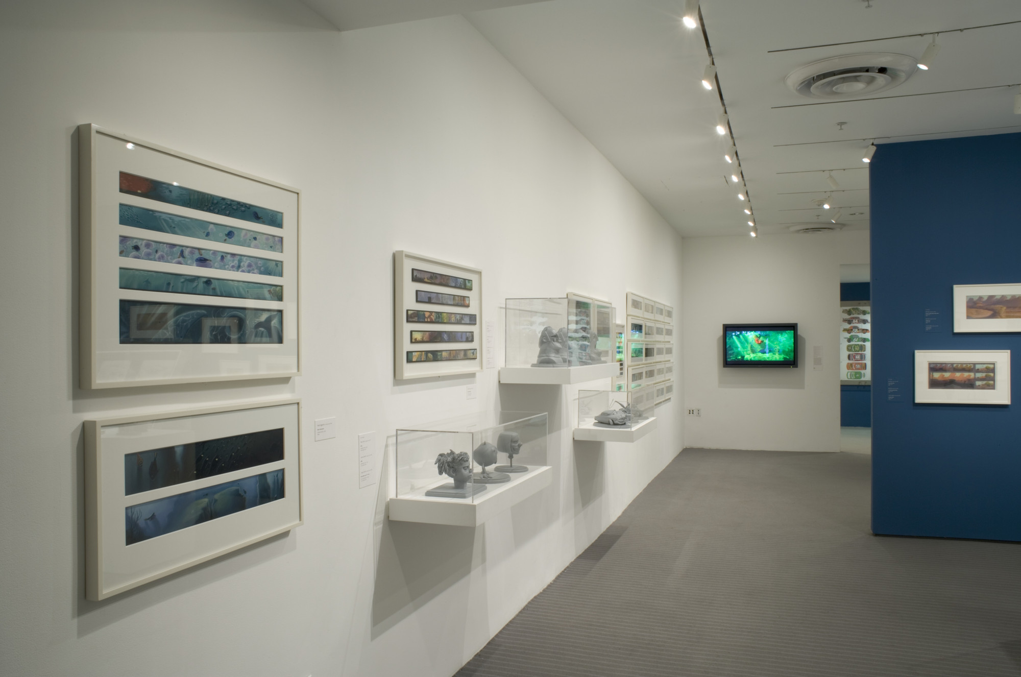 Installation view of the exhibition "Pixar: 20 Years of Animation" | MoMA