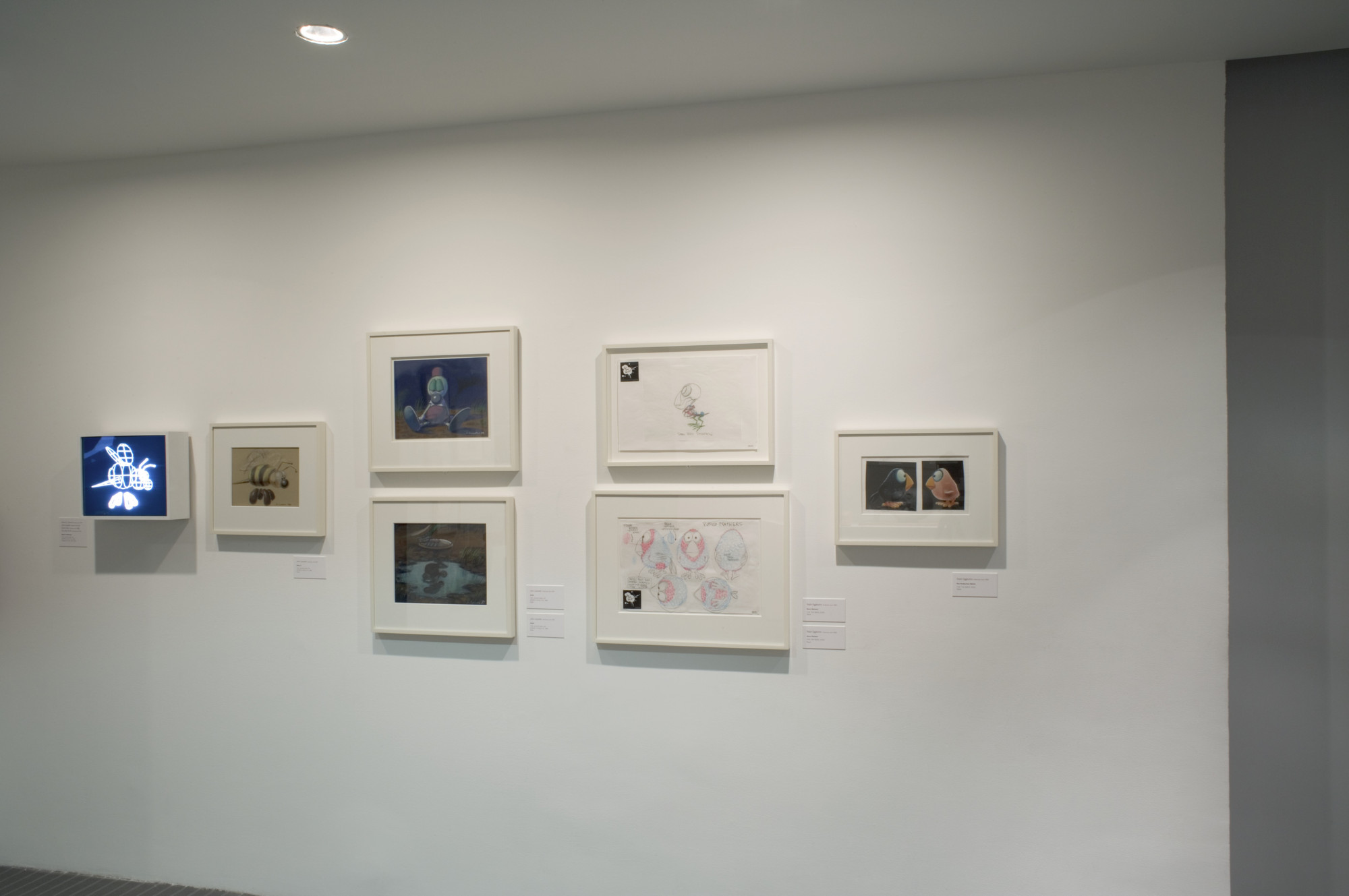 Installation view of the exhibition "Pixar: 20 Years of Animation" | MoMA