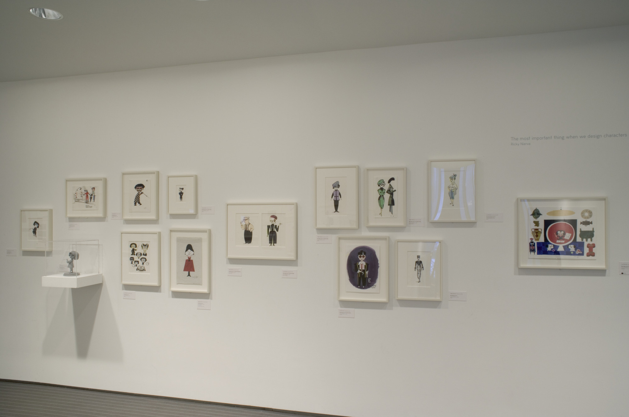Installation view of the exhibition "Pixar: 20 Years of Animation" | MoMA