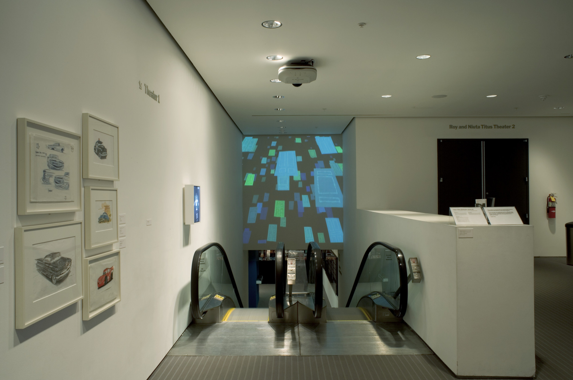 Installation view of the exhibition "Pixar: 20 Years of Animation" | MoMA