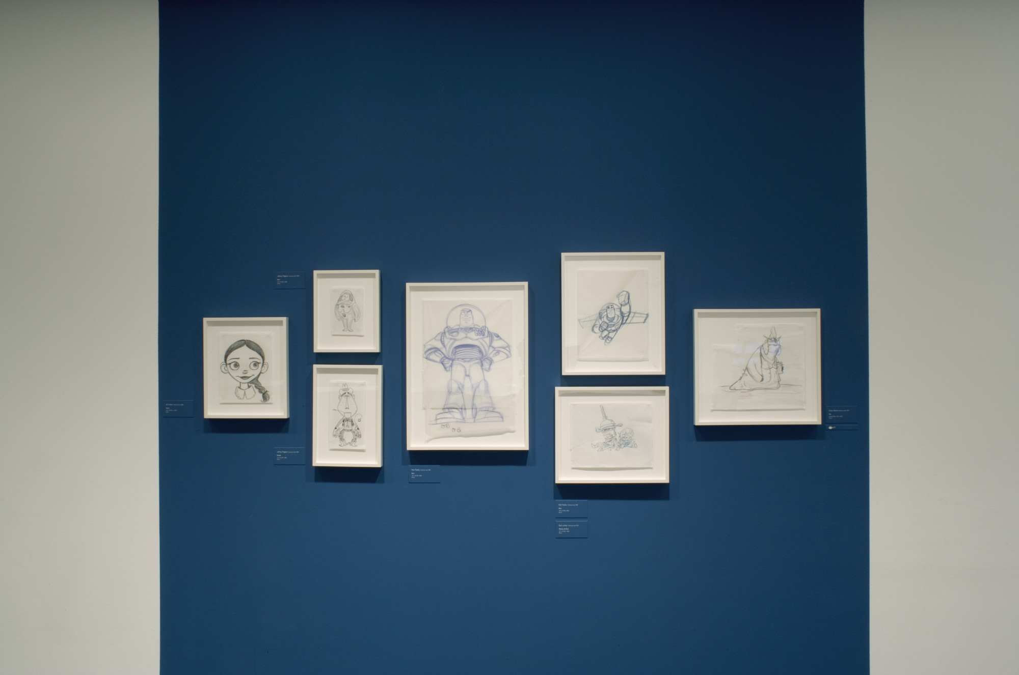 Installation view of the exhibition "Pixar: 20 Years of Animation" | MoMA