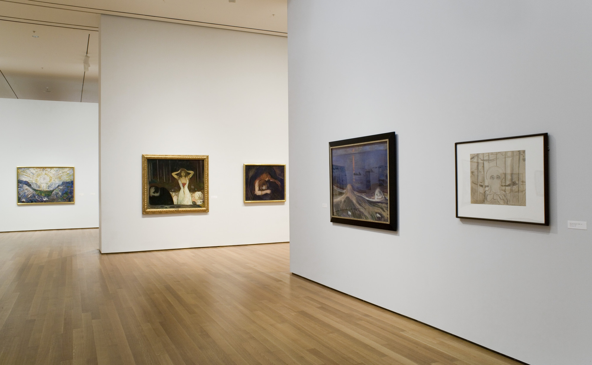 Installation view of the exhibition "Edvard Munch: The Modern Life of ...