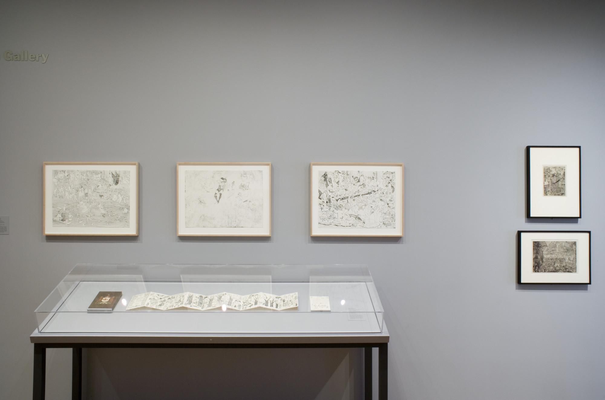 Installation view of the exhibition "The Compulsive Line: Etching 1900 ...