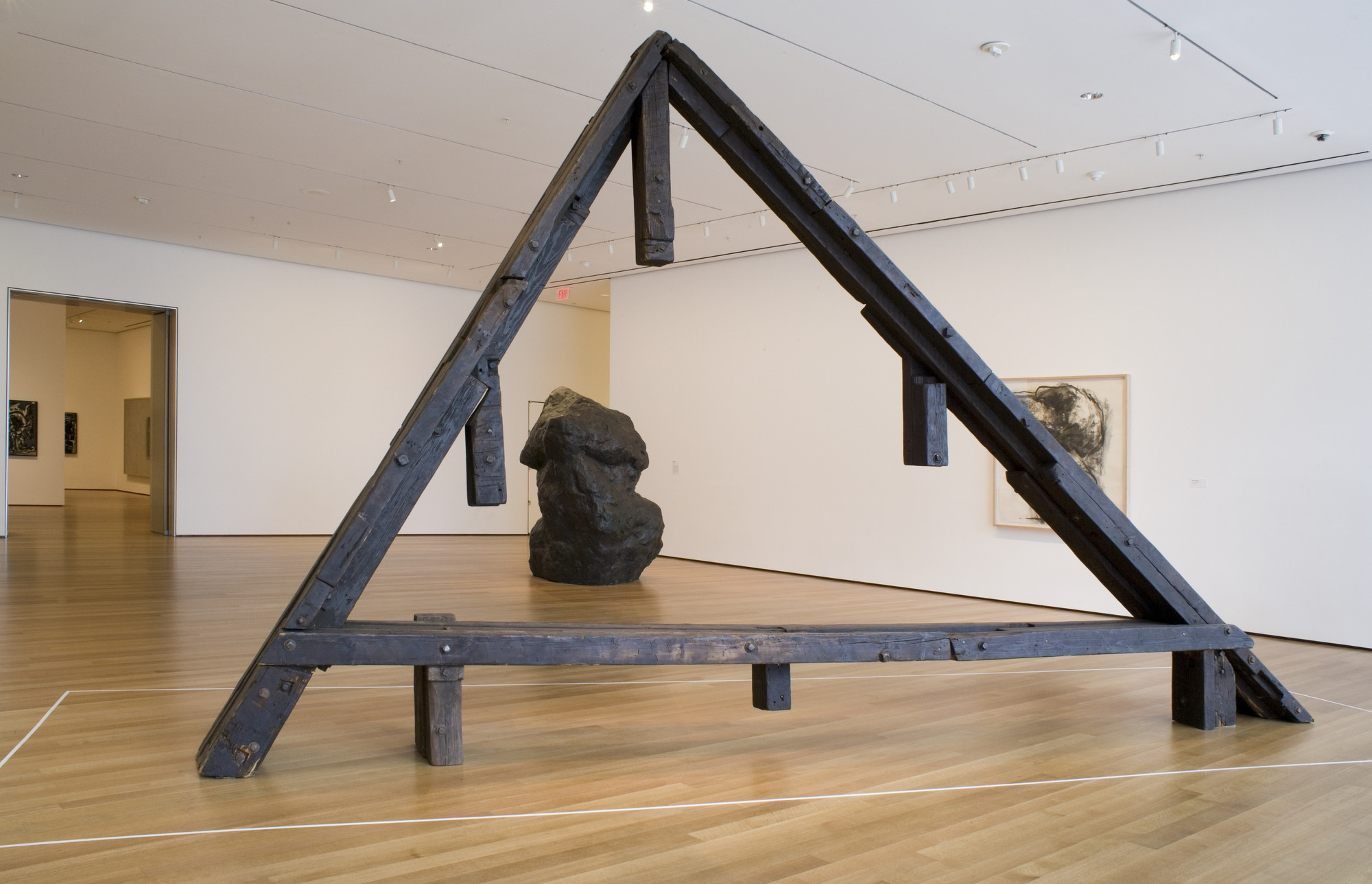 Installation view of the exhibition "Against the Grain: Contemporary ...