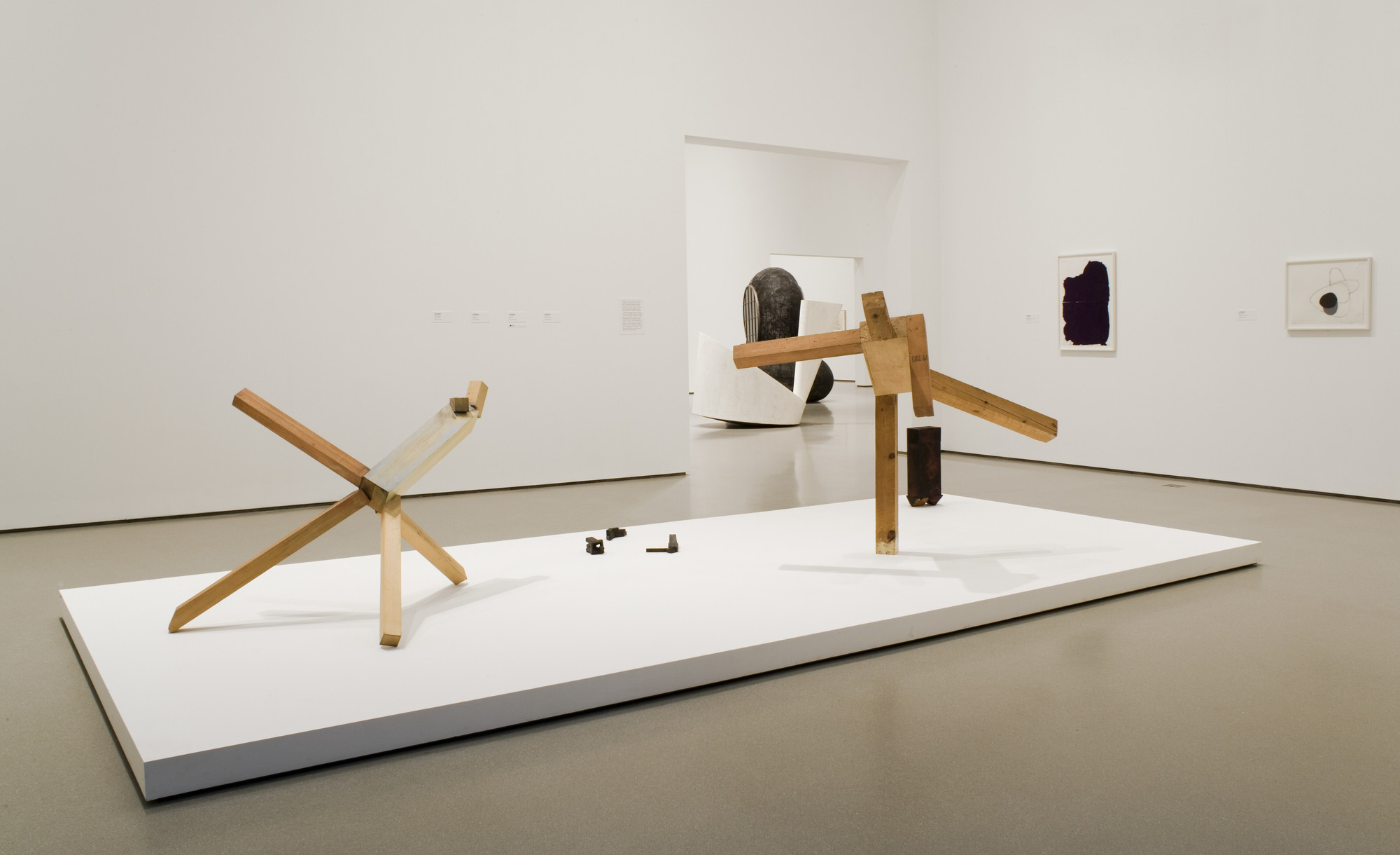 Installation view of the exhibition "Against the Grain: Contemporary ...